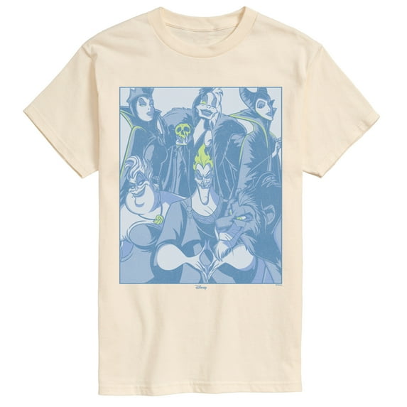 Disney Villains - Tonal Villains Group - Men's Short Sleeve Graphic T ...