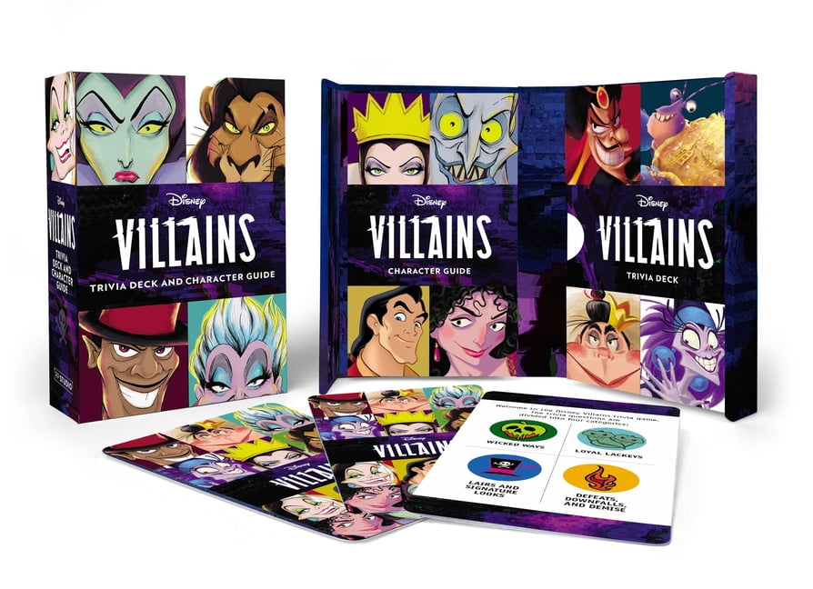 Disney Villains Trivia Game and Character Guide Book Kit - Walmart.com