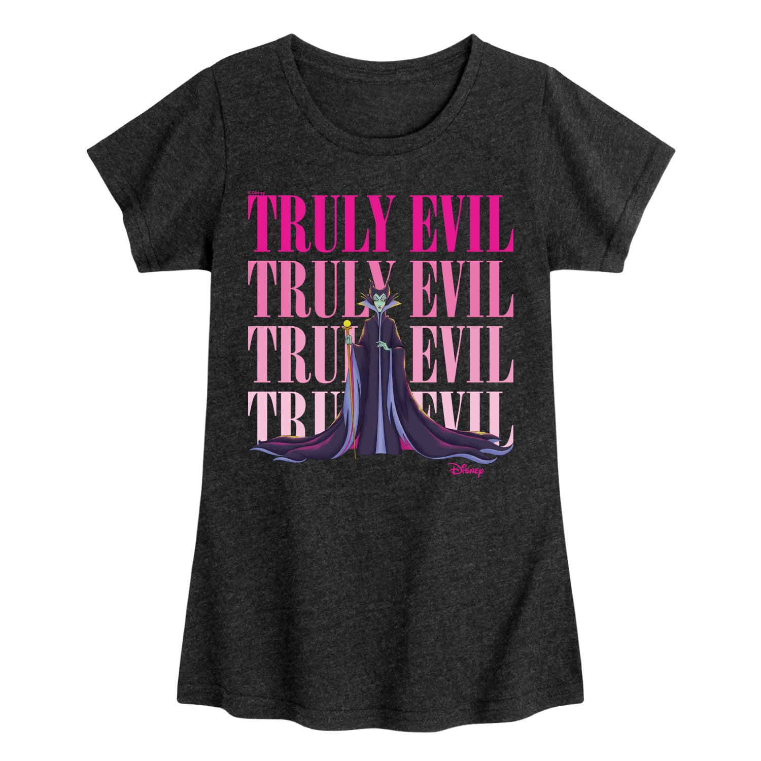 Disney Villains - Truly Evil Maleficent - Toddler & Youth Girls Short ...