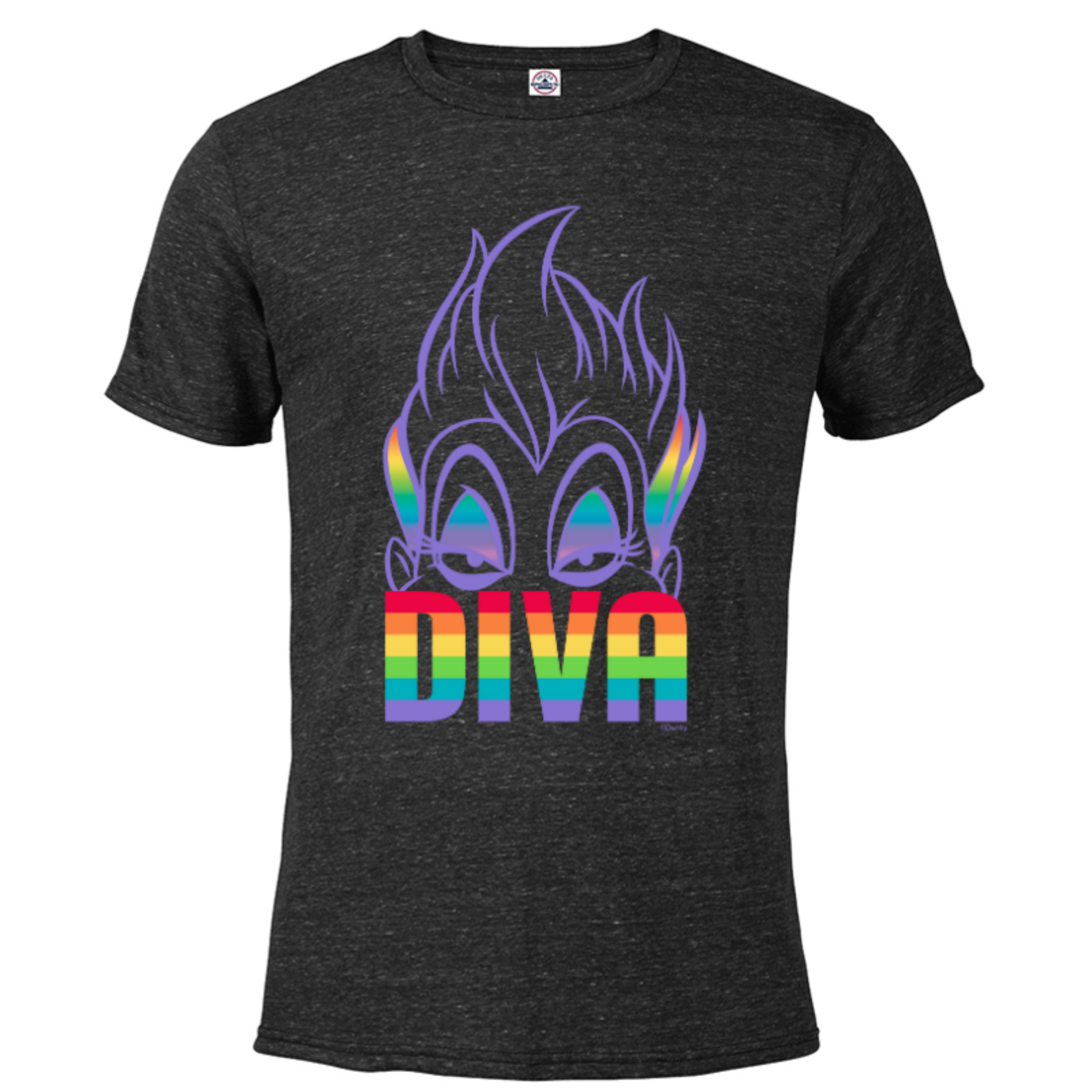 Disney Villains Ursula Diva Pride - Short Sleeve Blended T-Shirt for ...