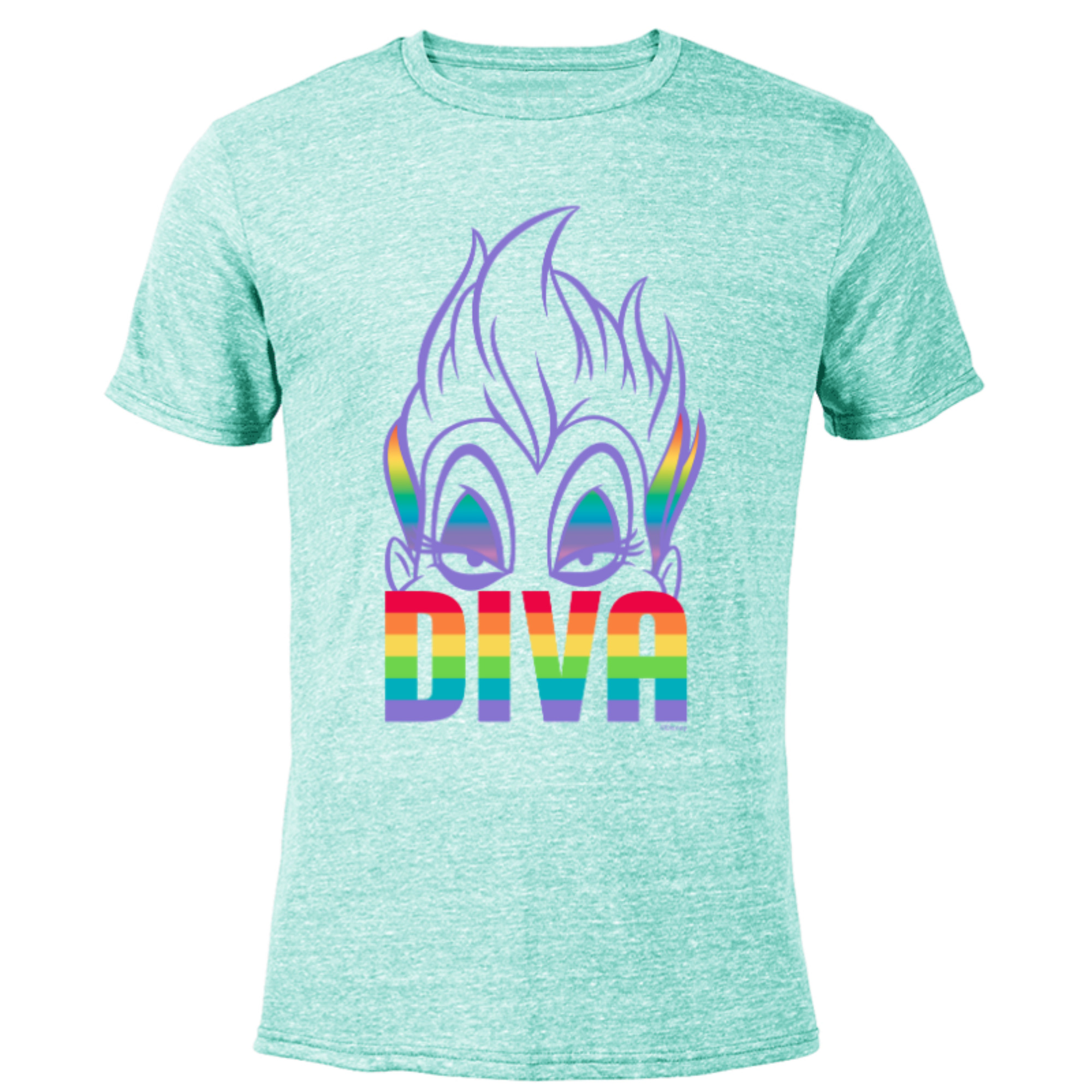 Disney Villains Ursula Diva Pride - Short Sleeve Blended T-Shirt for ...