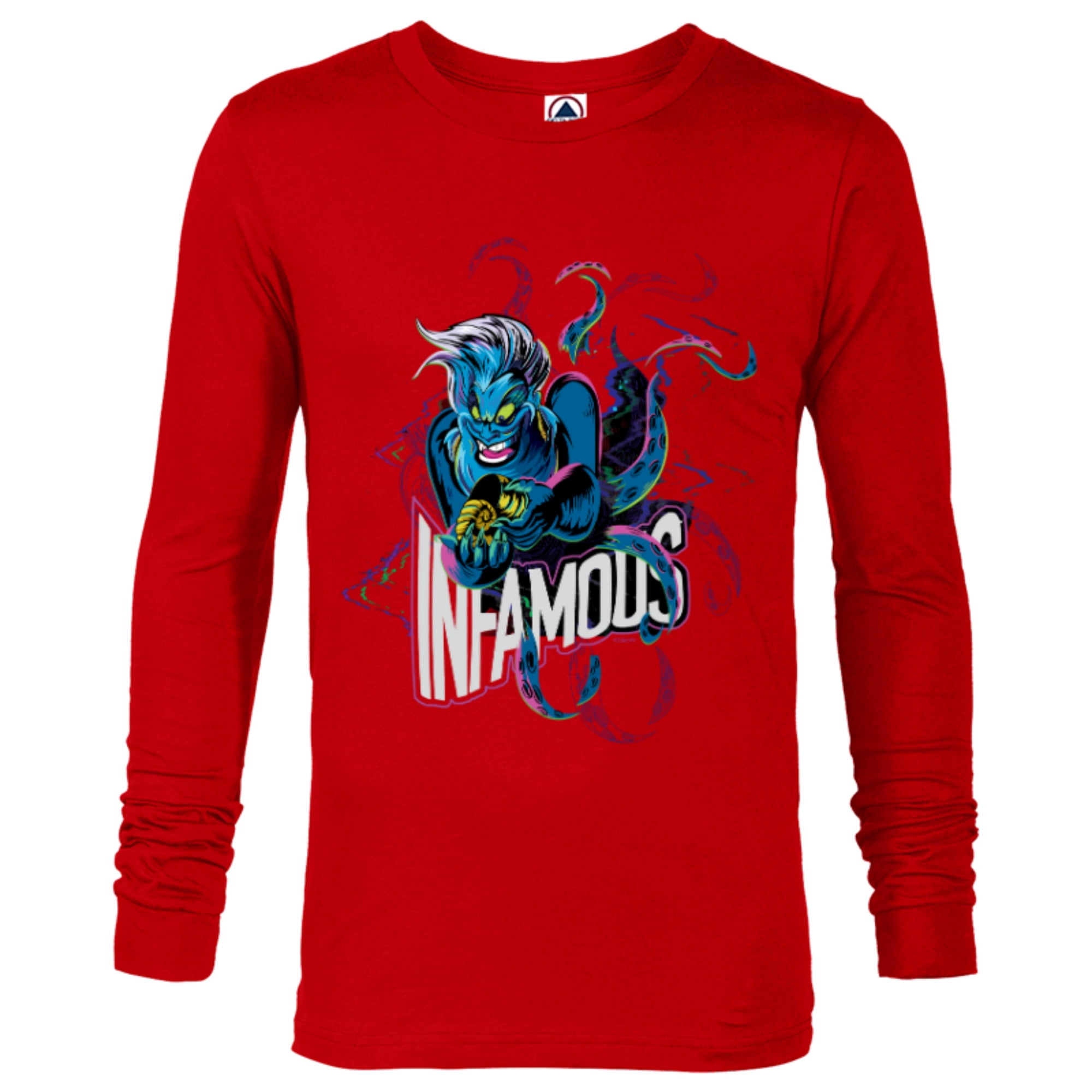 Disney Villains Ursula Infamous Illustrated - Long Sleeve T-Shirt for ...