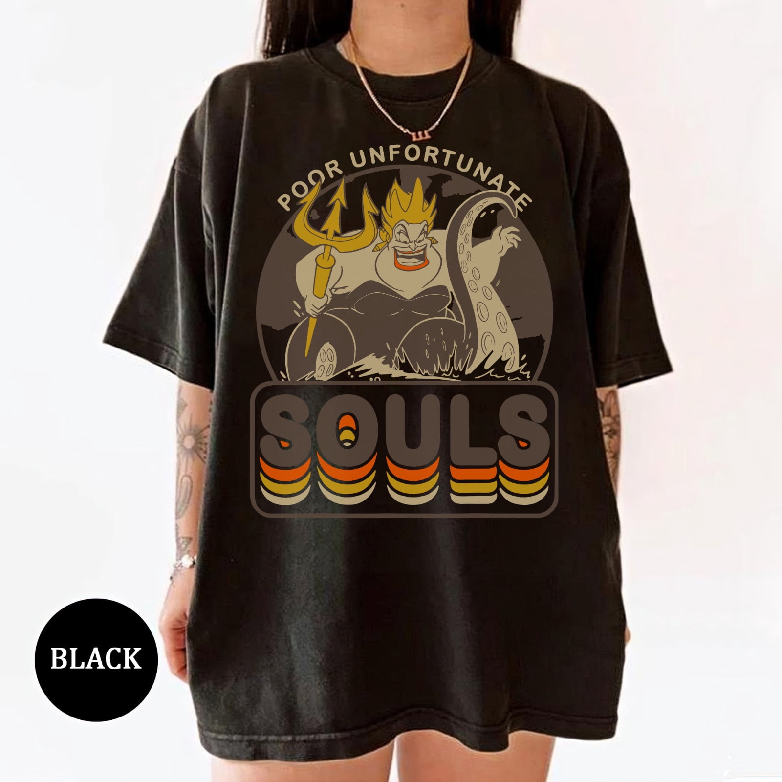 Disney Villains Ursula Poor Unfortunate Souls Sea Witch Song T-shirt ...