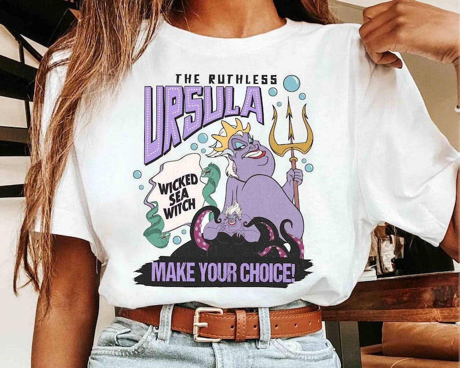 Disney Villains Ursula The Little Mermaid Comfort Color T-shirt, Sea ...