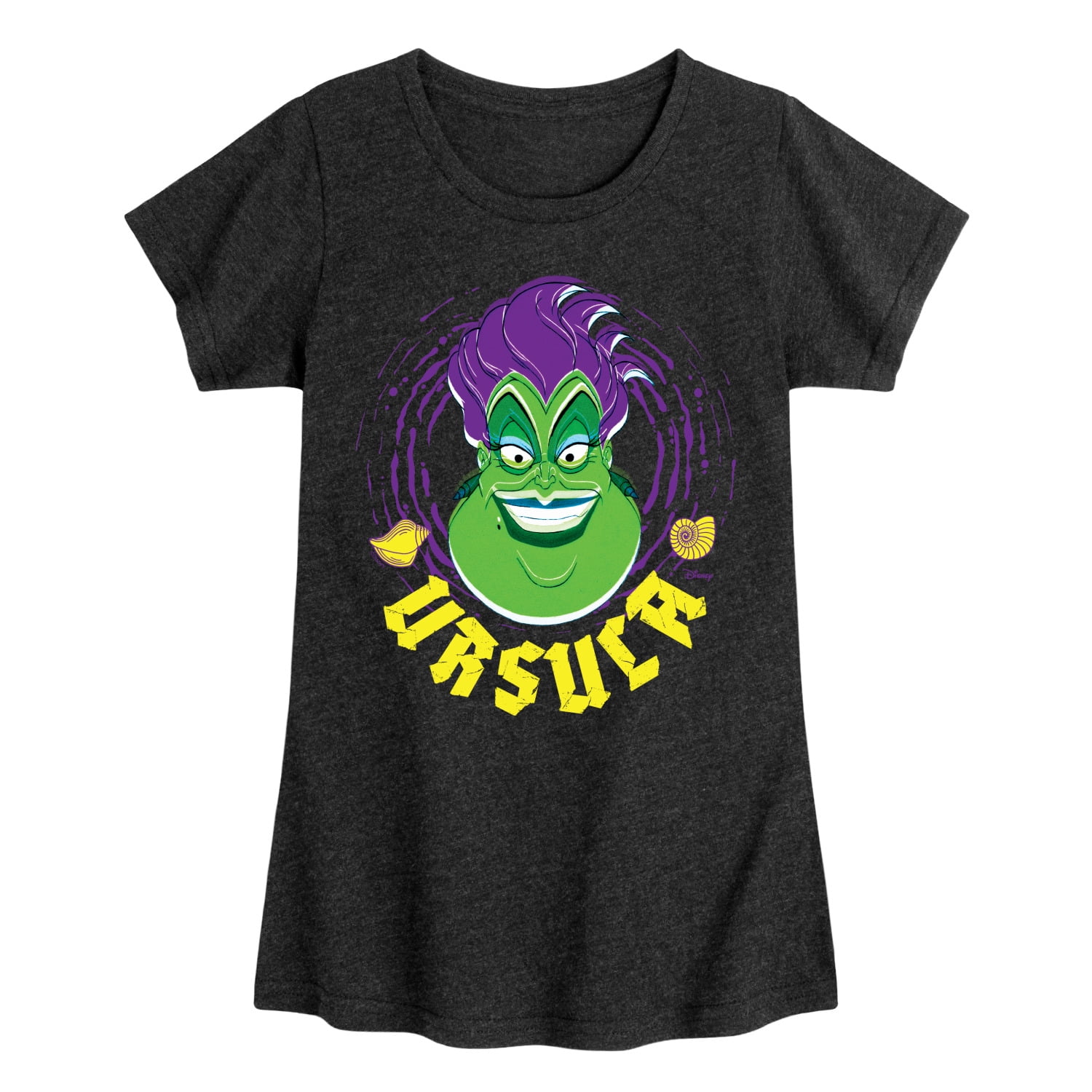 Disney Villains - Ursula - Toddler & Youth Girls Short Sleeve Graphic T ...