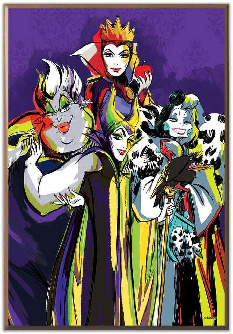 Disney Villains Framed Wall Art 13 x 19 Print Poster - Walmart.com