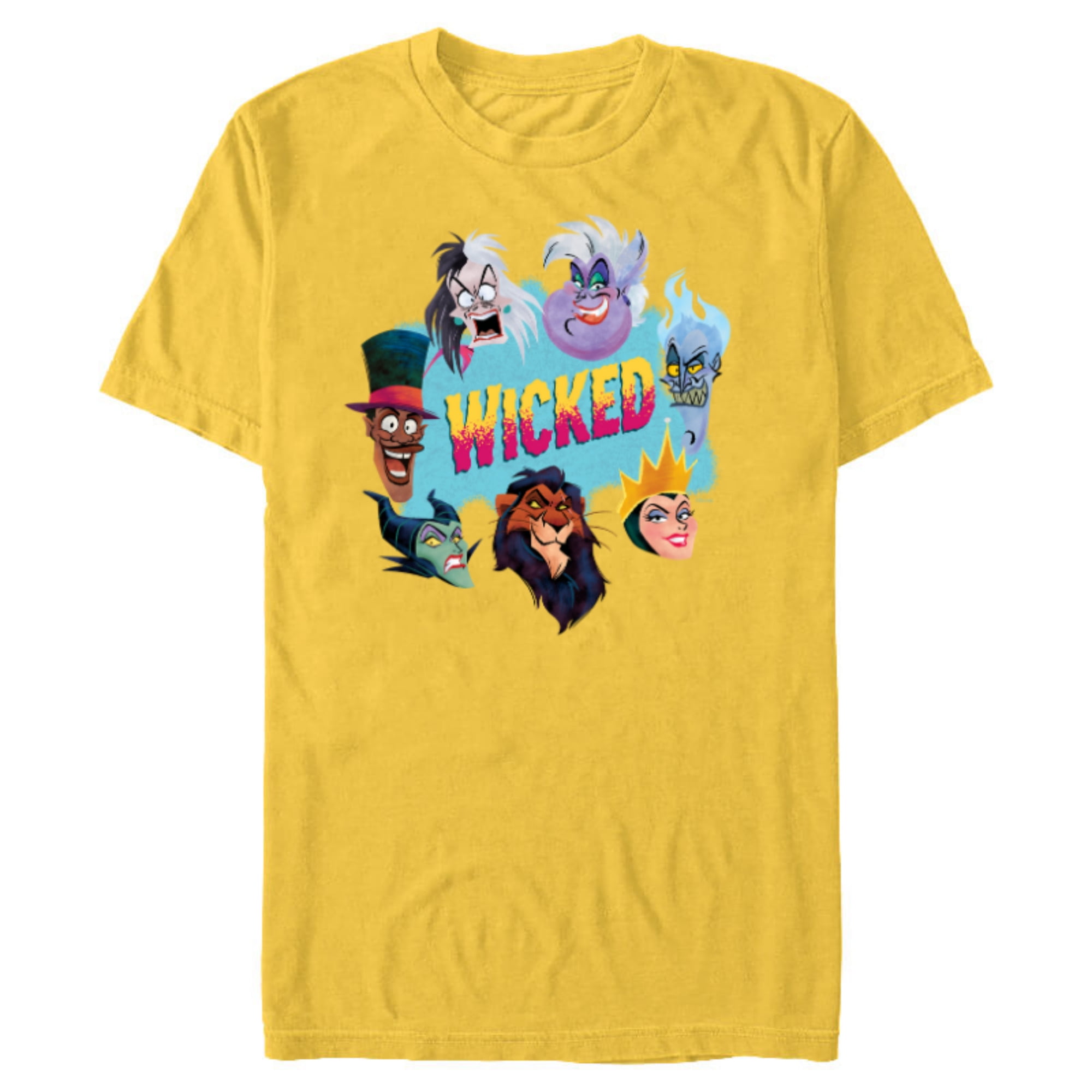 Disney Villains Wicked Ensemble of Evil - Short Sleeve Blended T-Shirt ...