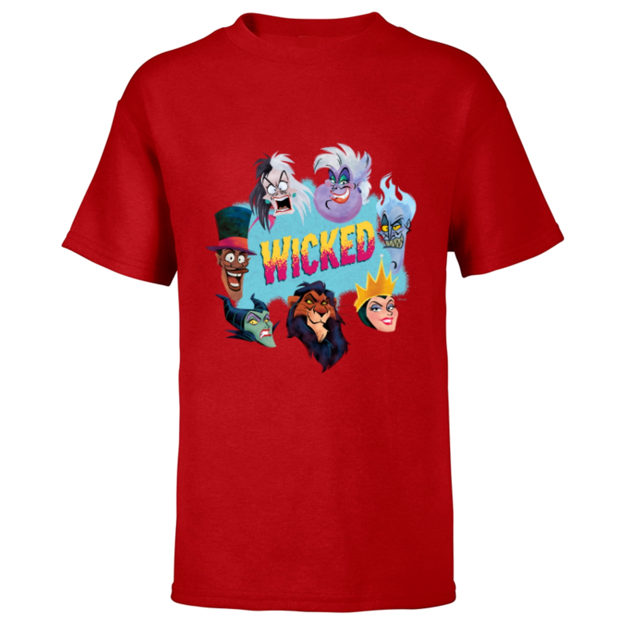 Disney Villains Wicked Ensemble of Evil - Short Sleeve T-Shirt for Kids ...