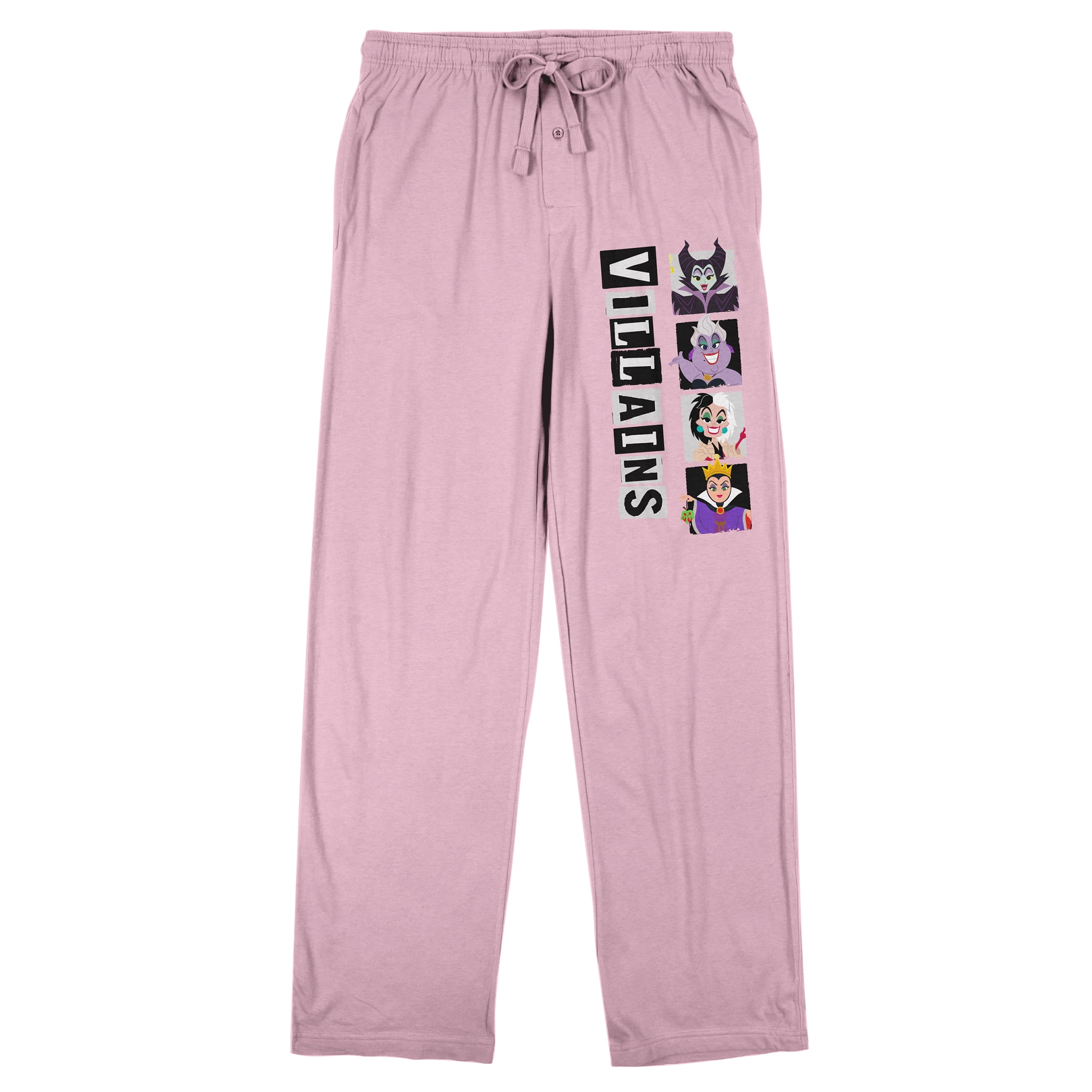 Disney Villains sleep pant screen print on Pink Adult-XXL - Walmart.com