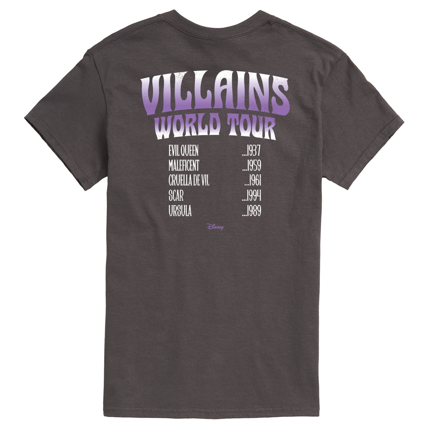 Disney Villains - World Tour - Men's Short Sleeve Graphic T-Shirt ...