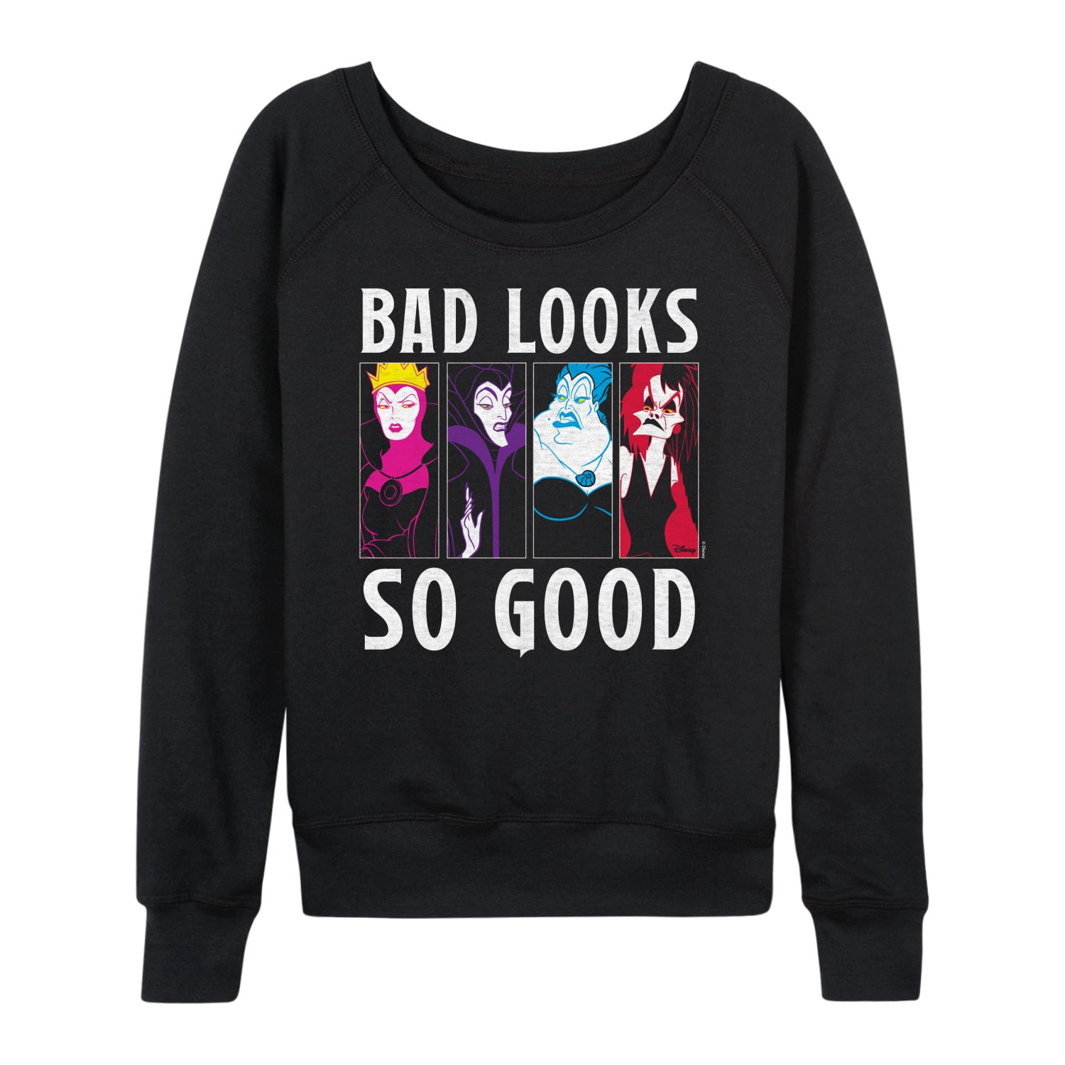Disney Villians - Bad Looks So Good - Women's French Terry Pullover ...