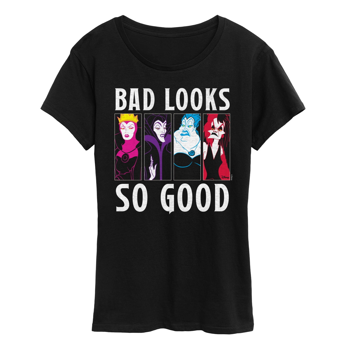 Disney Villians - Bad Looks So Good - Women's Short Sleeve Graphic T ...