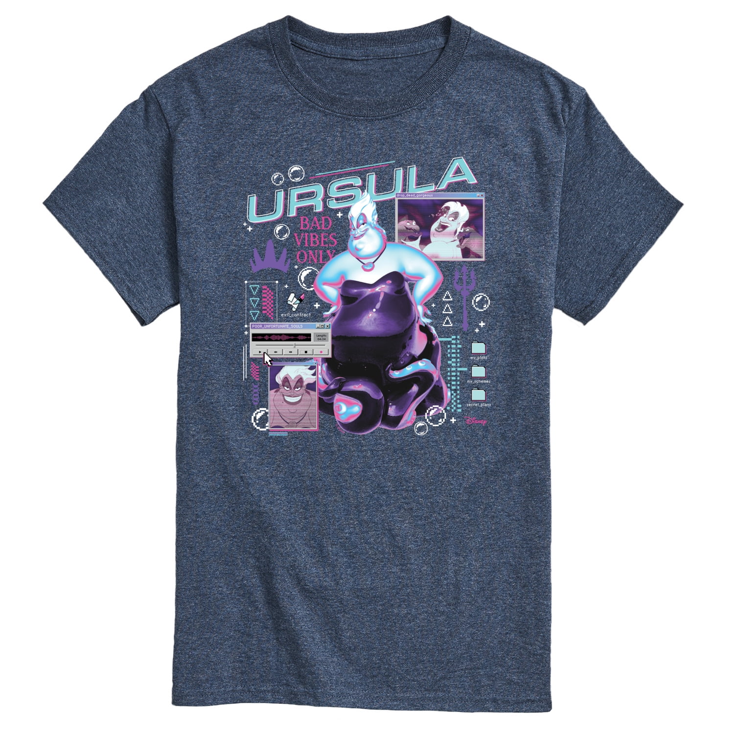 Disney Villians - Ursula Computer Pop Up - Men's Short Sleeve Graphic T ...