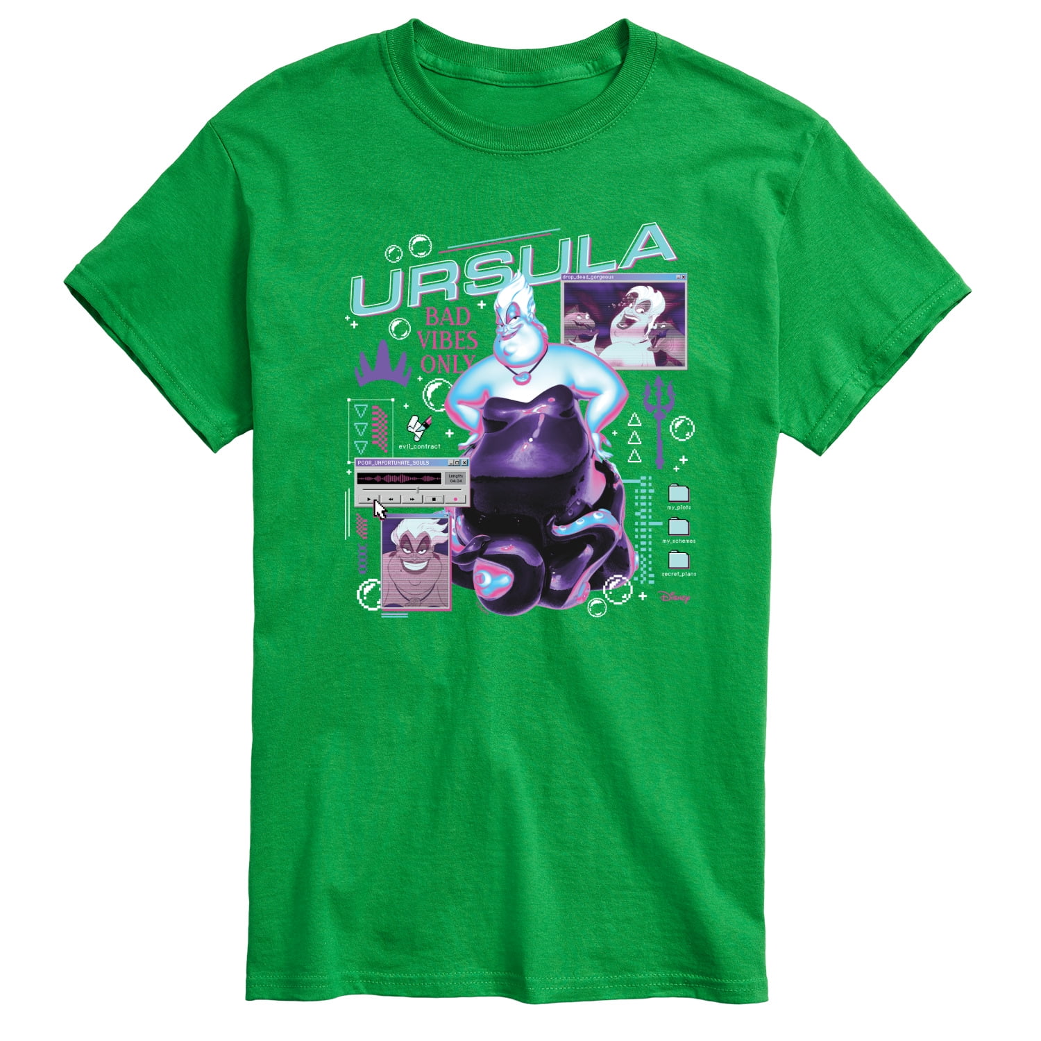 Disney Villians - Ursula Computer Pop Up - Men's Short Sleeve Graphic T ...