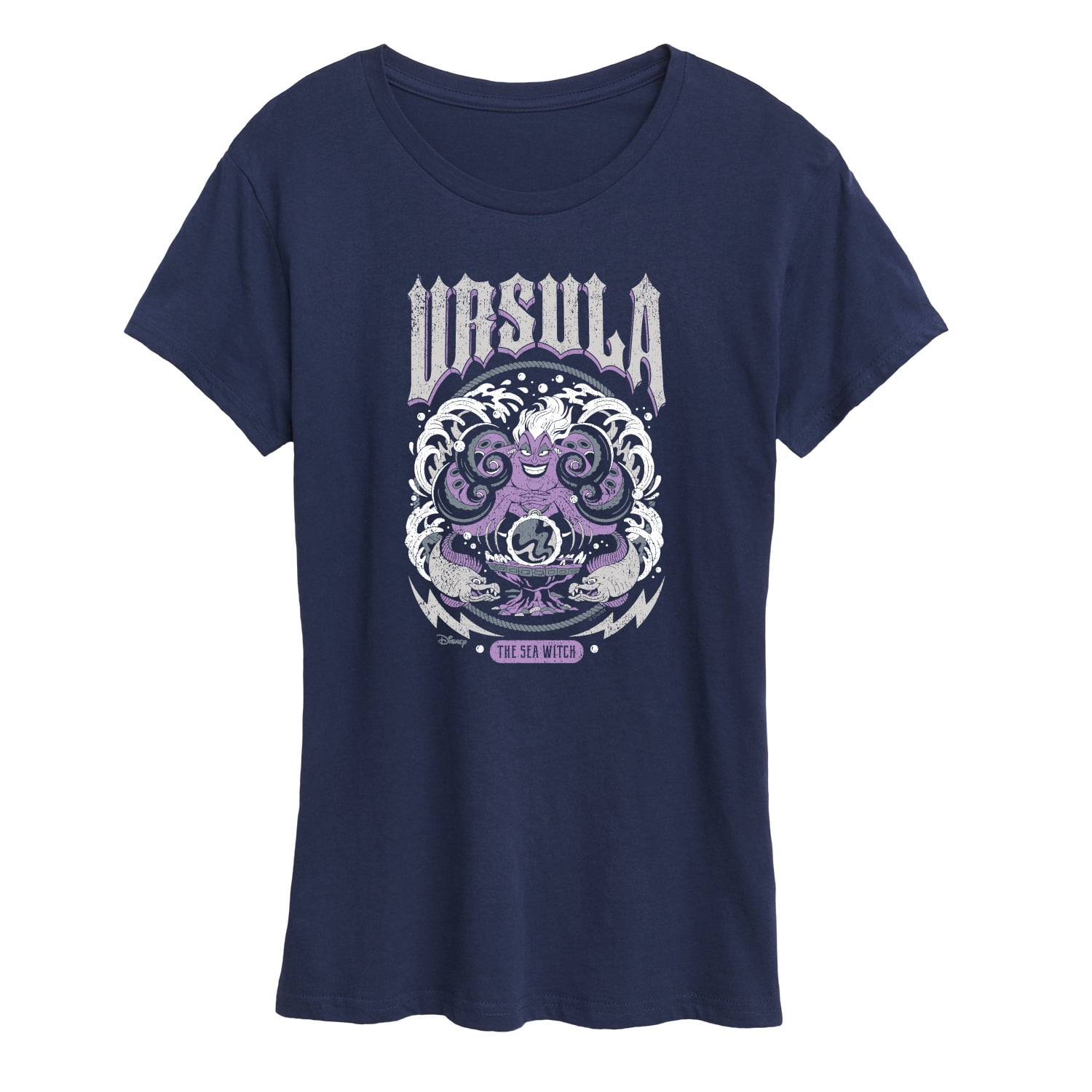 Disney Villians - Ursula The Sea Witch - Women's Short Sleeve Graphic T ...