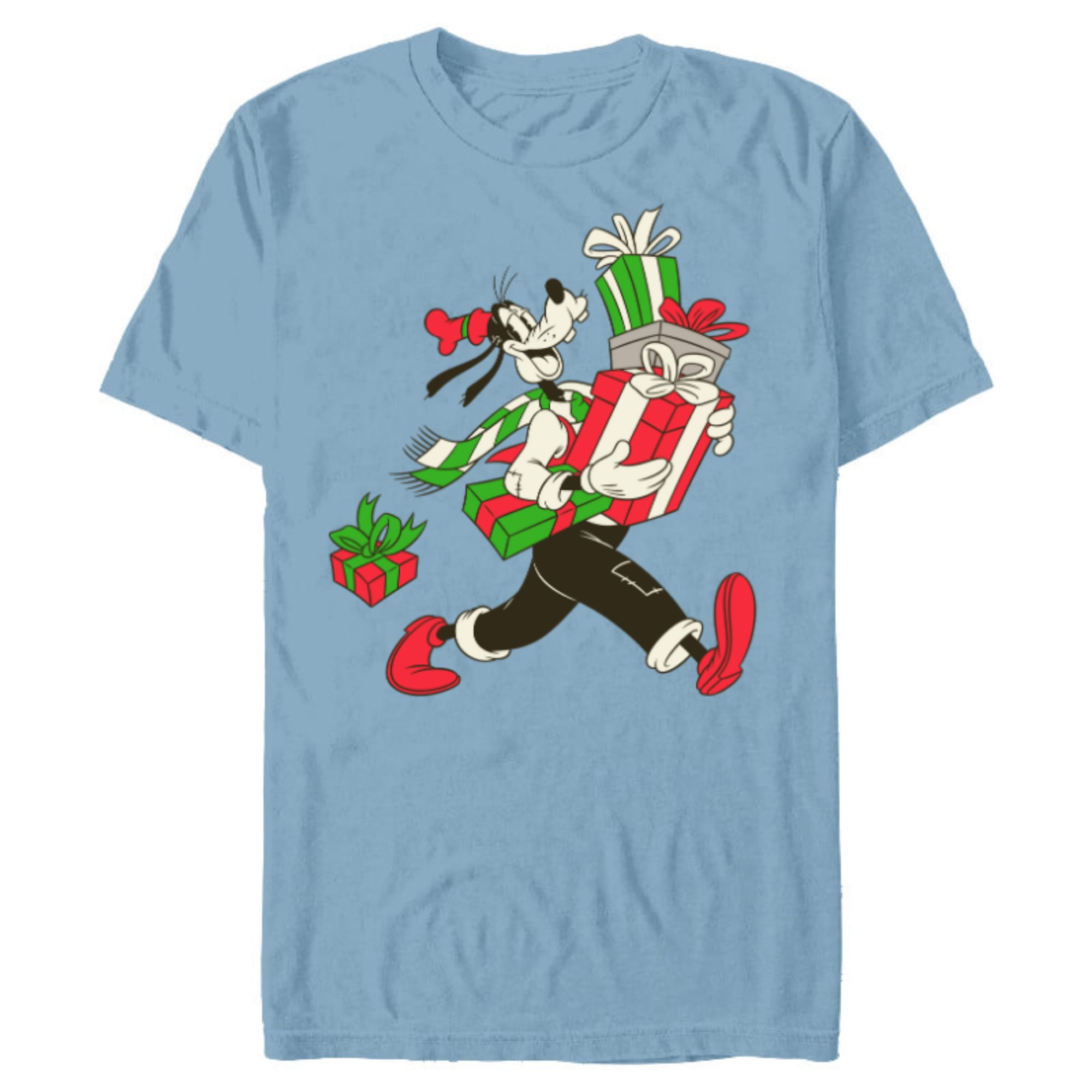 Disney Vintage Goofy Holiday Presents - Short Sleeve Blended T-Shirt ...