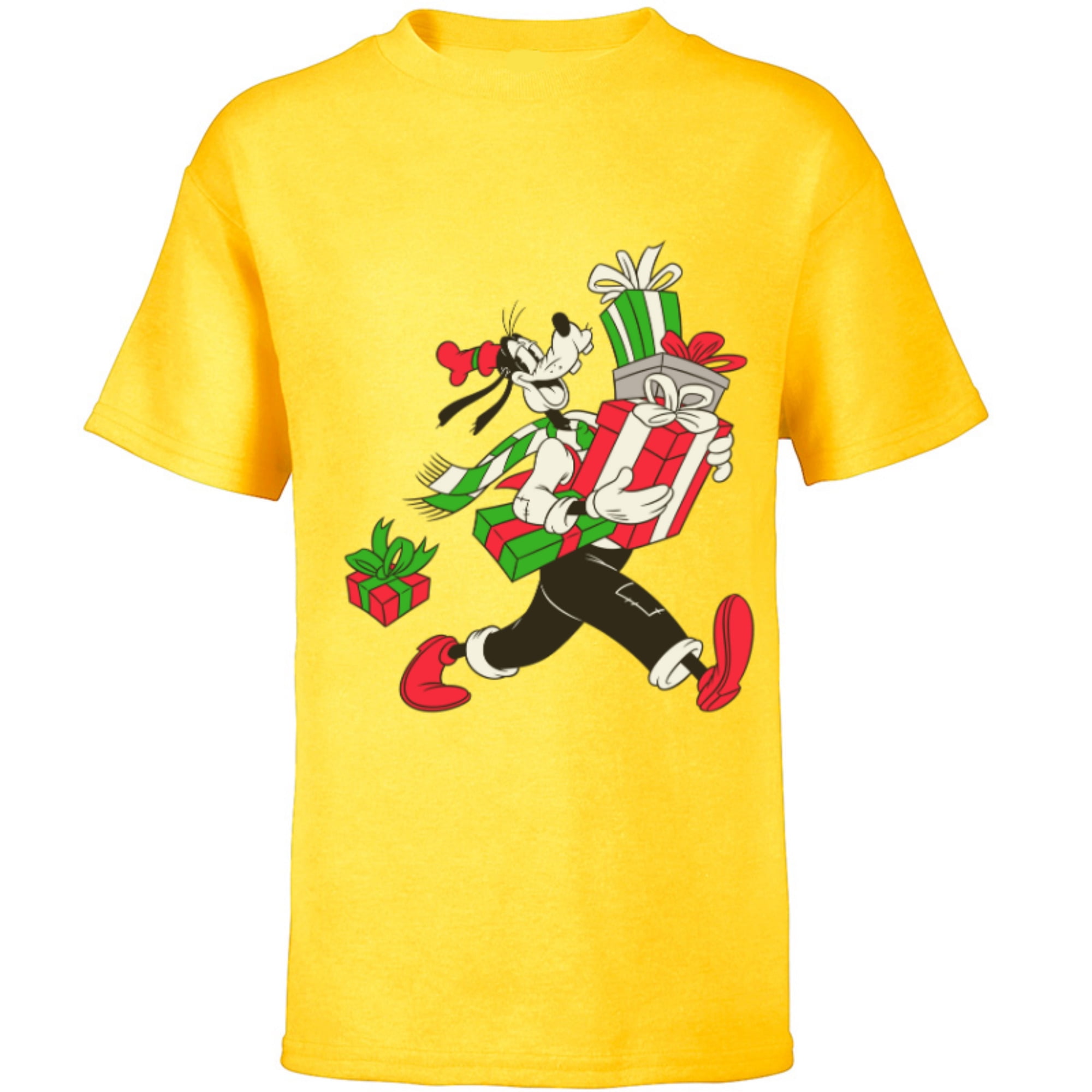 Disney Vintage Goofy Holiday Presents - Short Sleeve T-Shirt for Kids ...