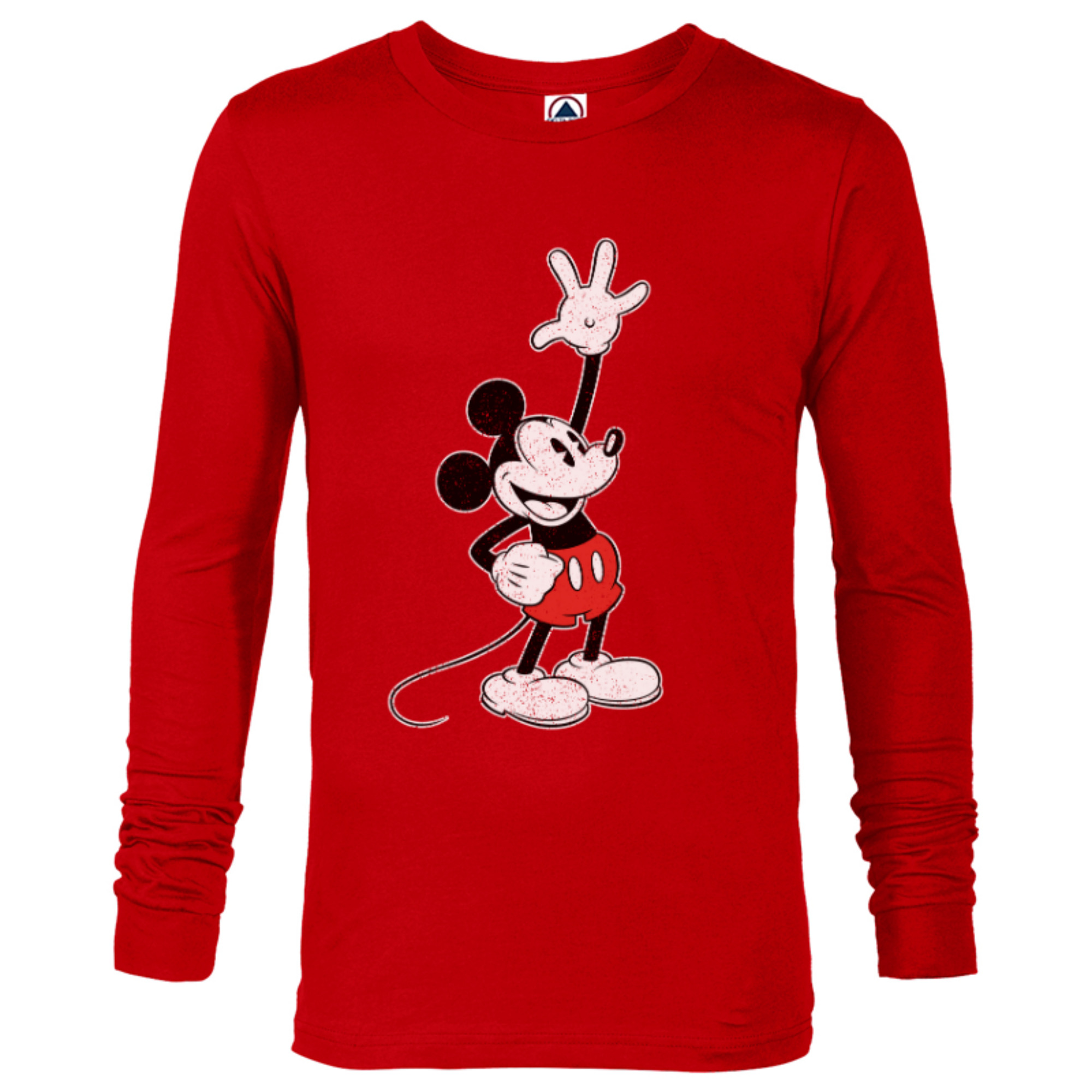 Disney Vintage Mickey Mouse Hey There - Long Sleeve T-Shirt for Men ...