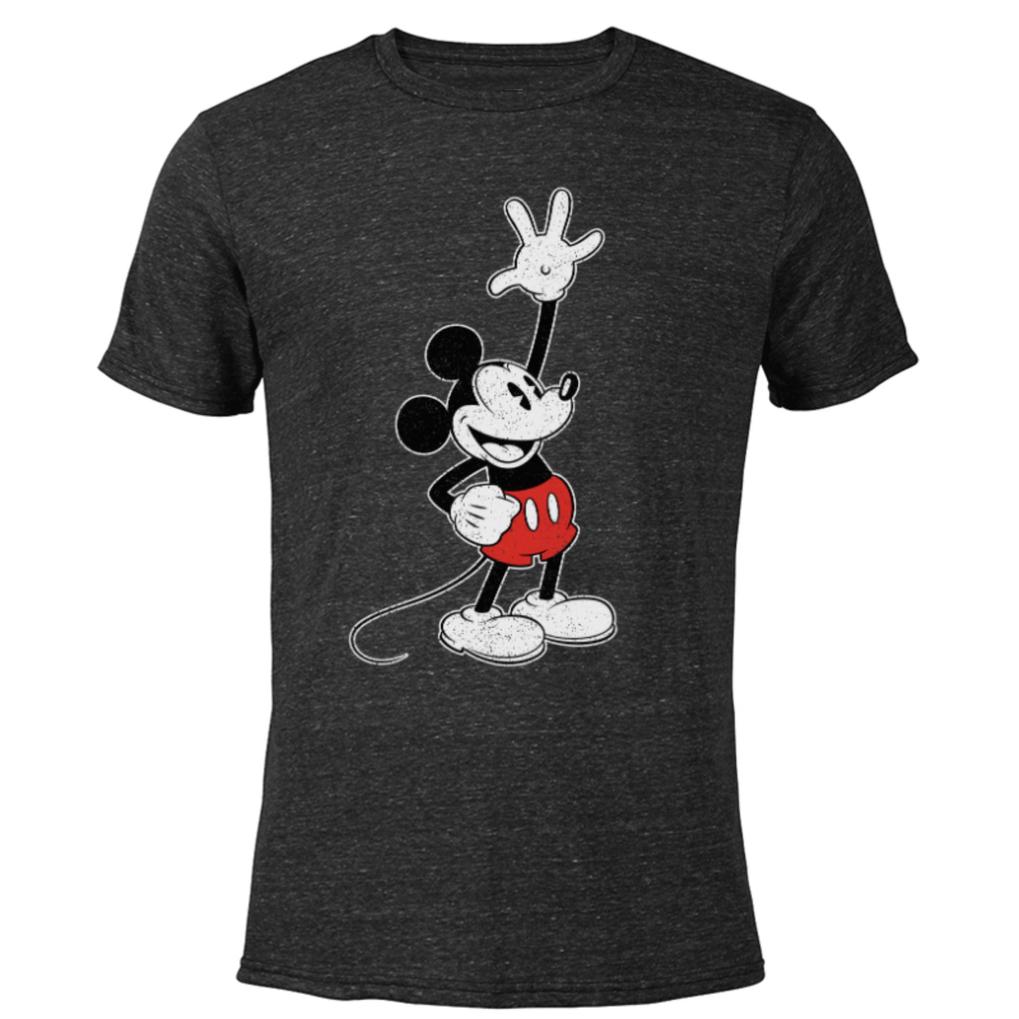 Disney Vintage Mickey Mouse Hey There - Short Sleeve Blended T-Shirt ...