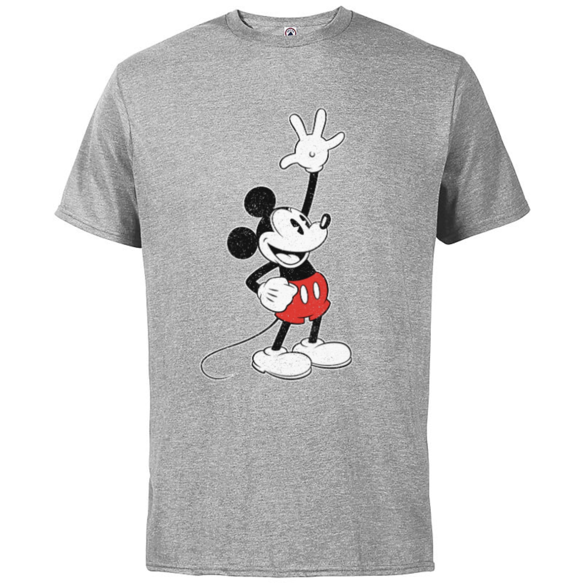 Disney Vintage Mickey Mouse Hey There - Short Sleeve Cotton T-Shirt for ...