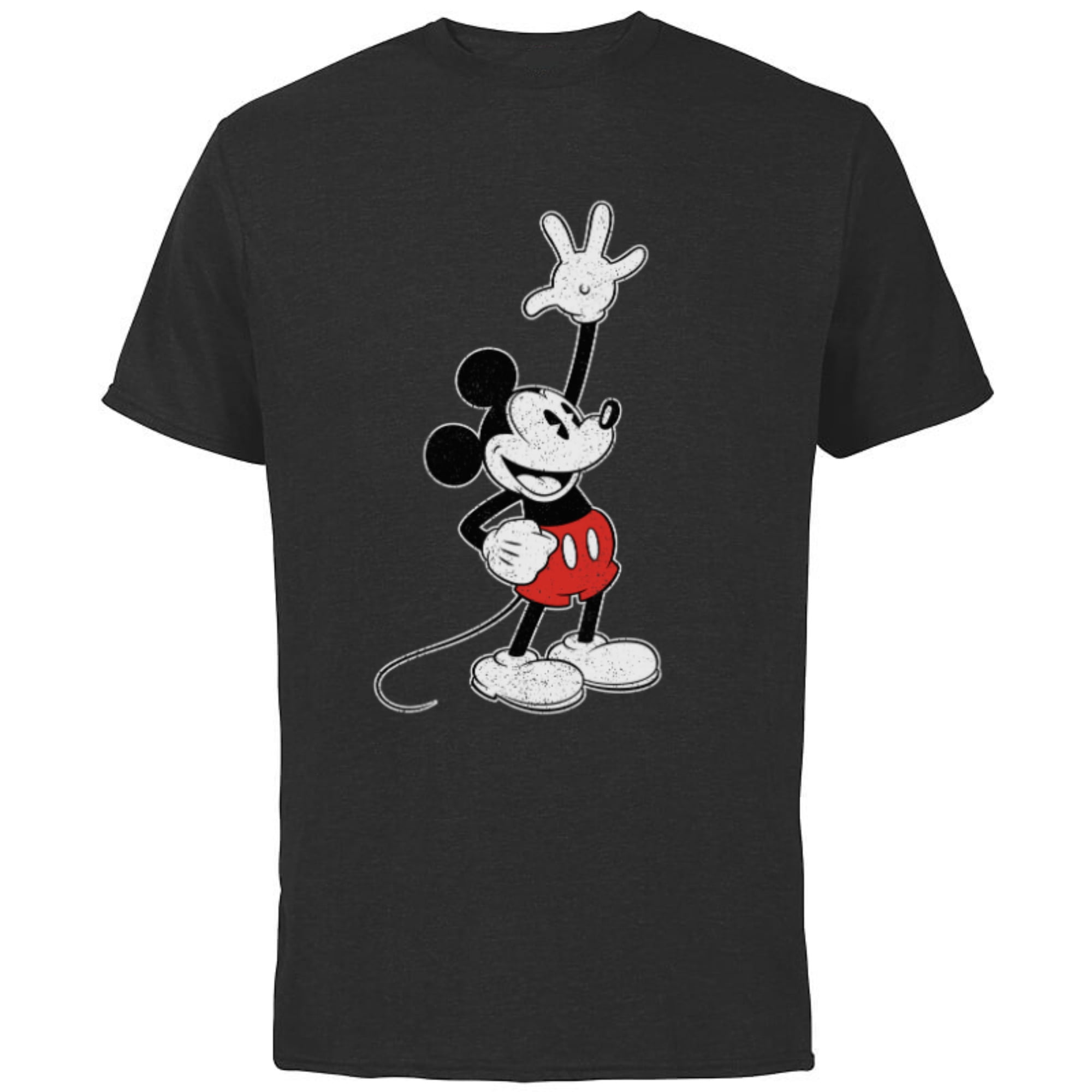 Disney Vintage Mickey Mouse Hey There - Short Sleeve Cotton T-Shirt for ...