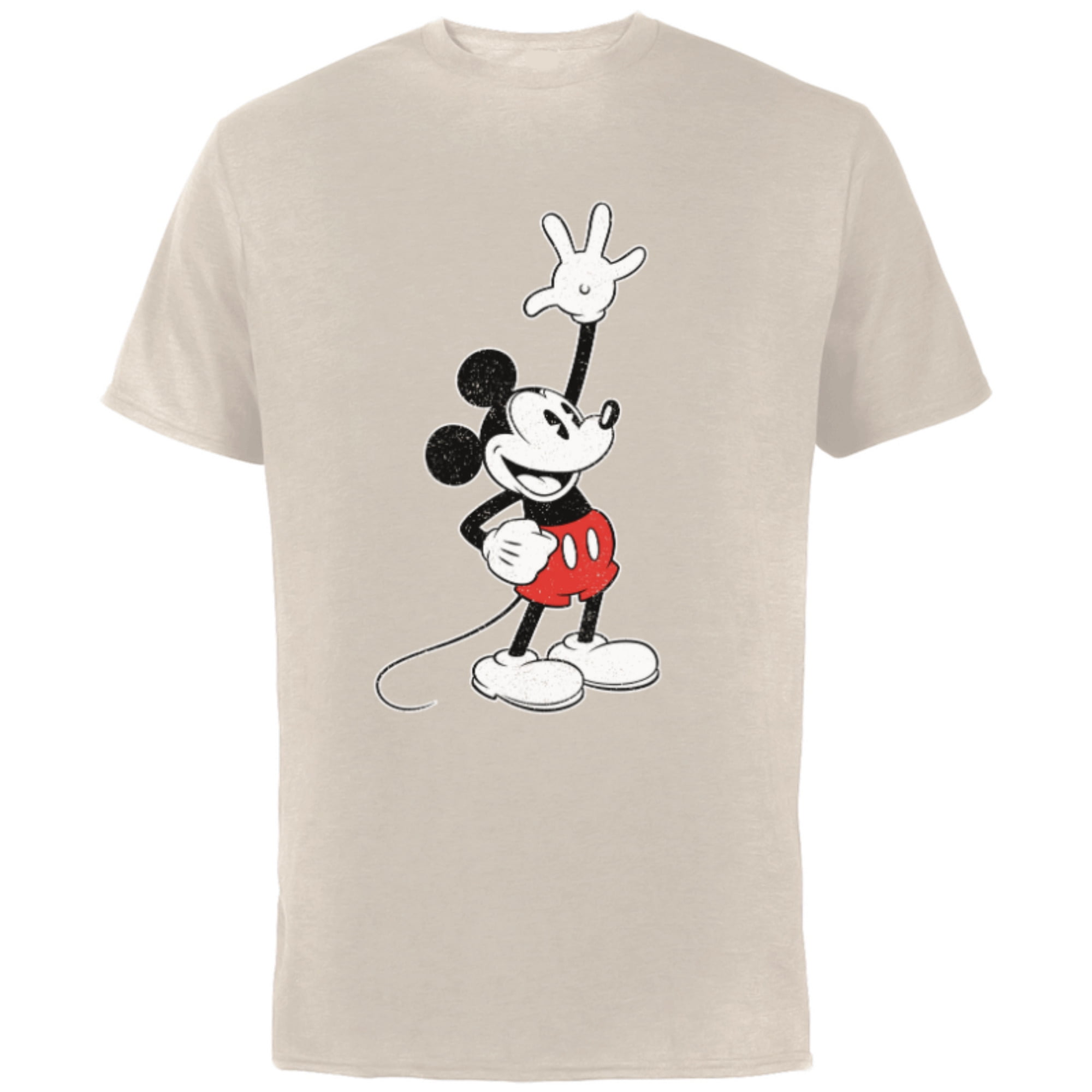 Disney Vintage Mickey Mouse Hey There - Short Sleeve Cotton T-Shirt for ...