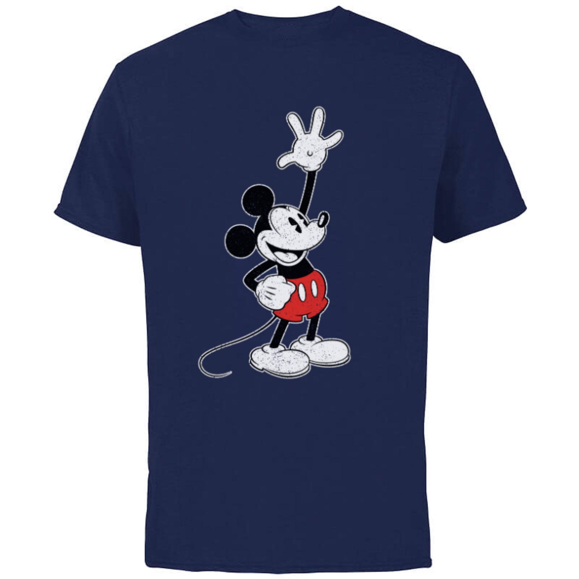 Disney Vintage Mickey Mouse Hey There - Short Sleeve Cotton T-Shirt for ...
