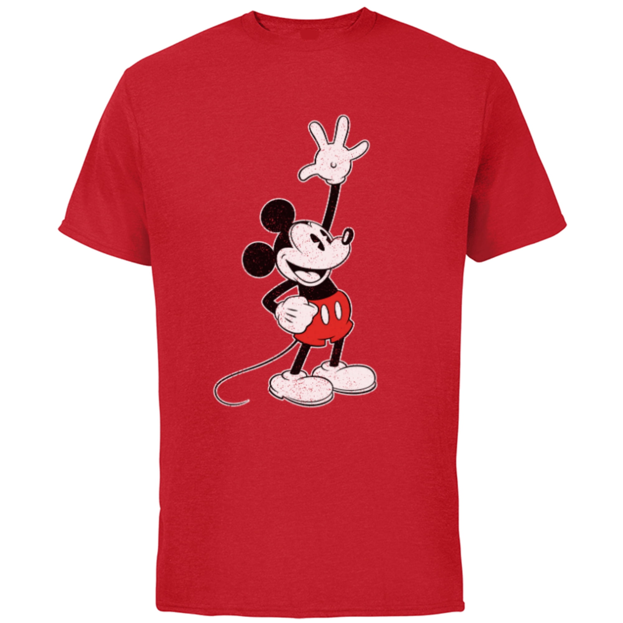 Disney Vintage Mickey Mouse Hey There - Short Sleeve Cotton T-Shirt for ...