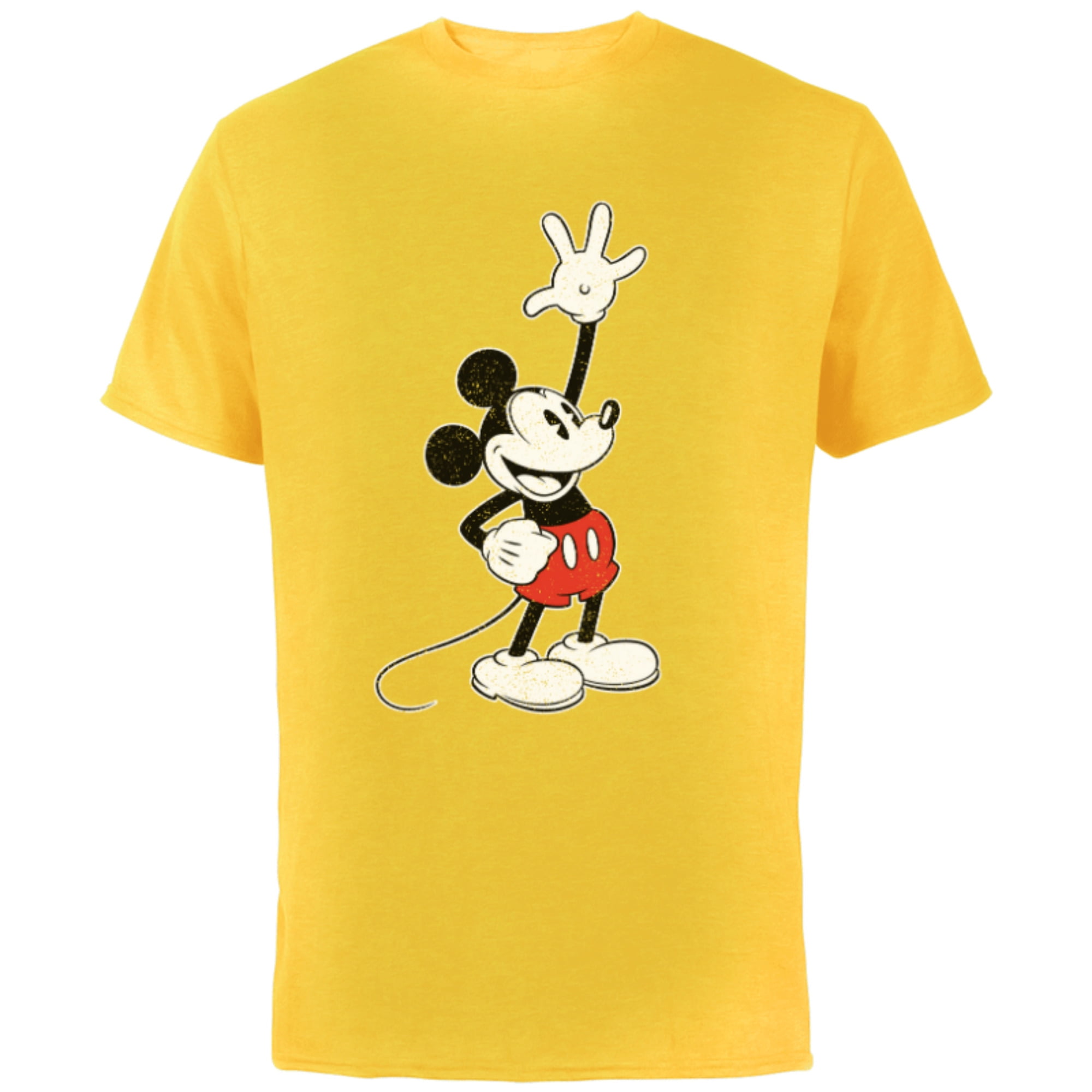 Disney Vintage Mickey Mouse Hey There - Short Sleeve Cotton T-Shirt for ...