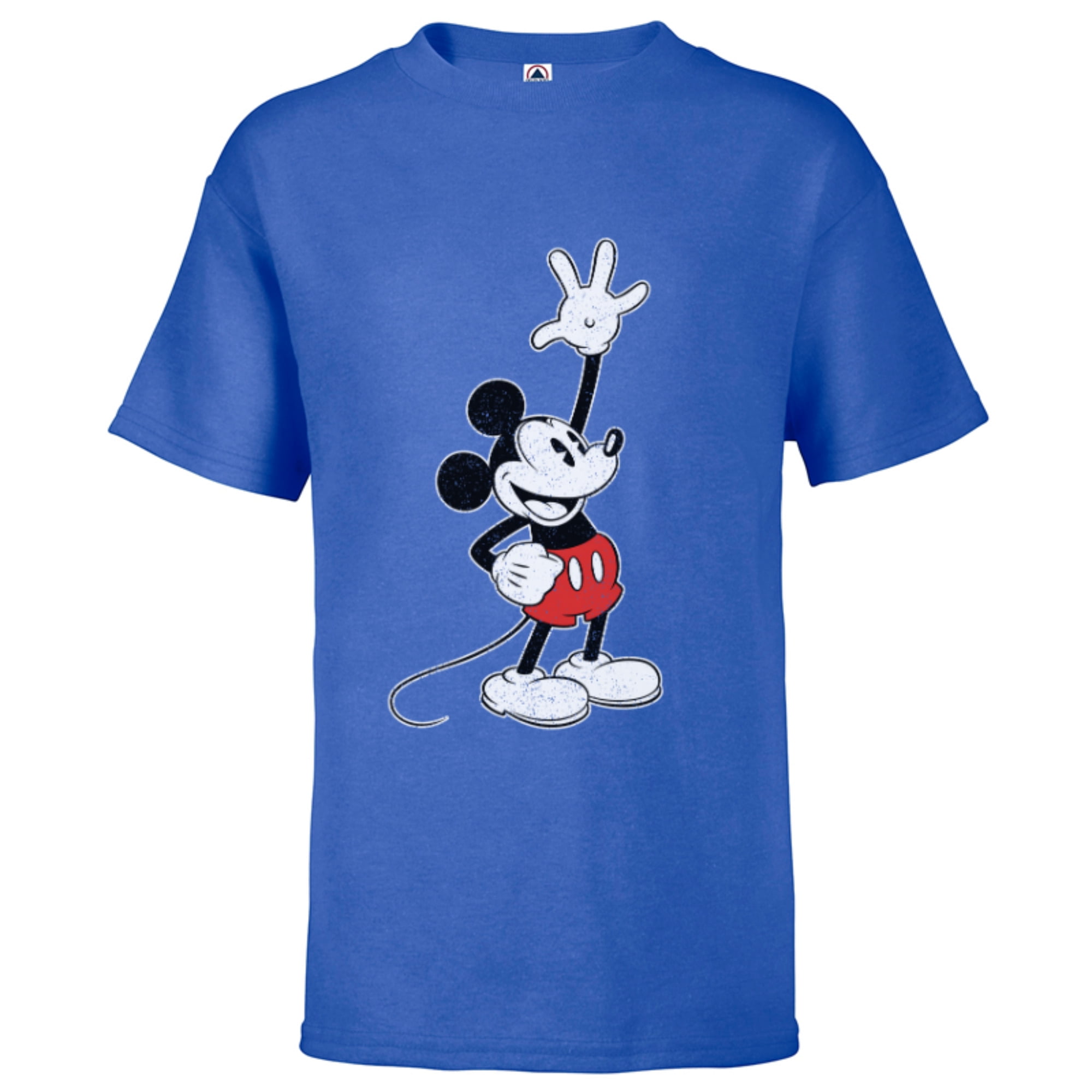 Disney Vintage Mickey Mouse Hey There - Short Sleeve T-Shirt for Kids ...