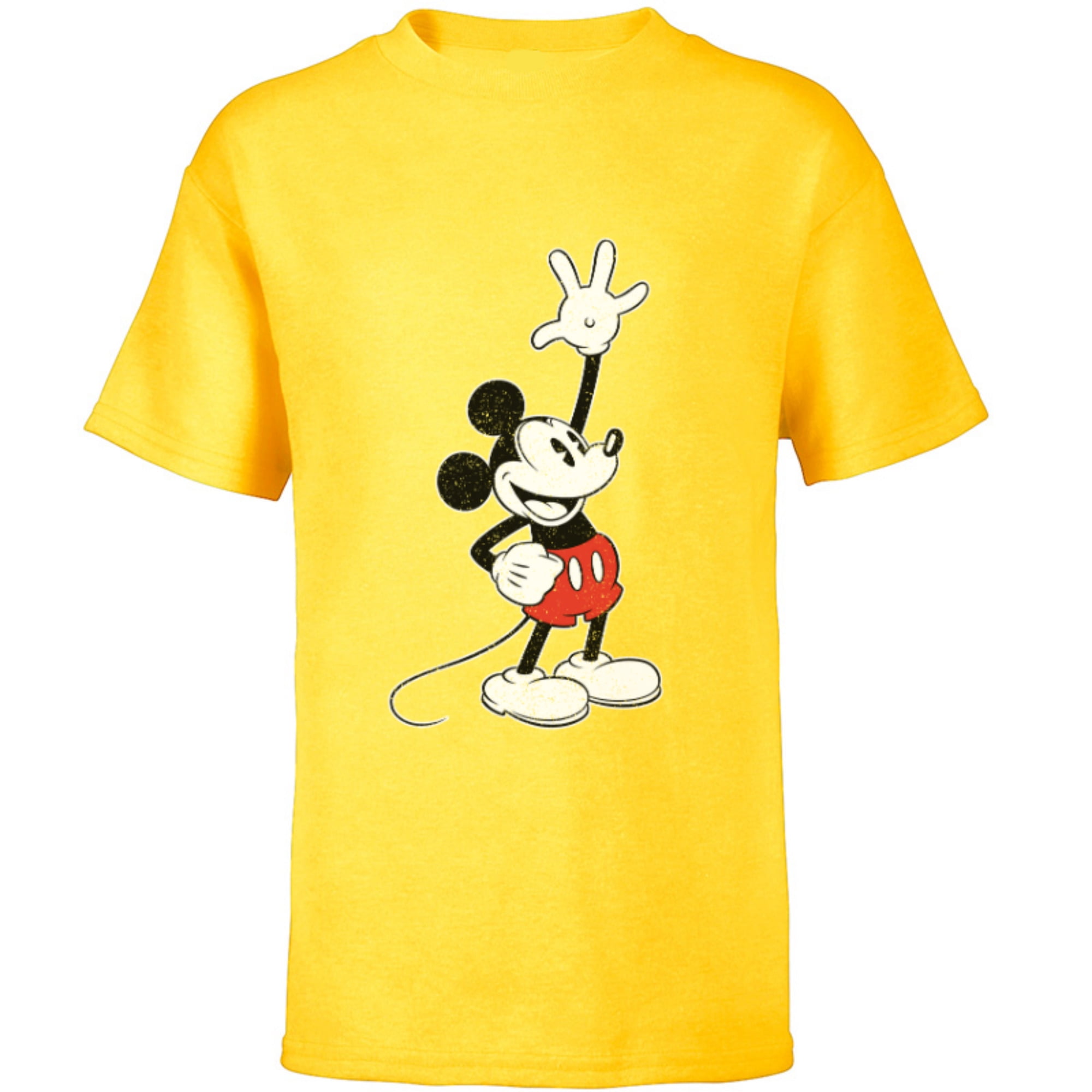 Disney Vintage Mickey Mouse Hey There - Short Sleeve T-Shirt for Kids ...
