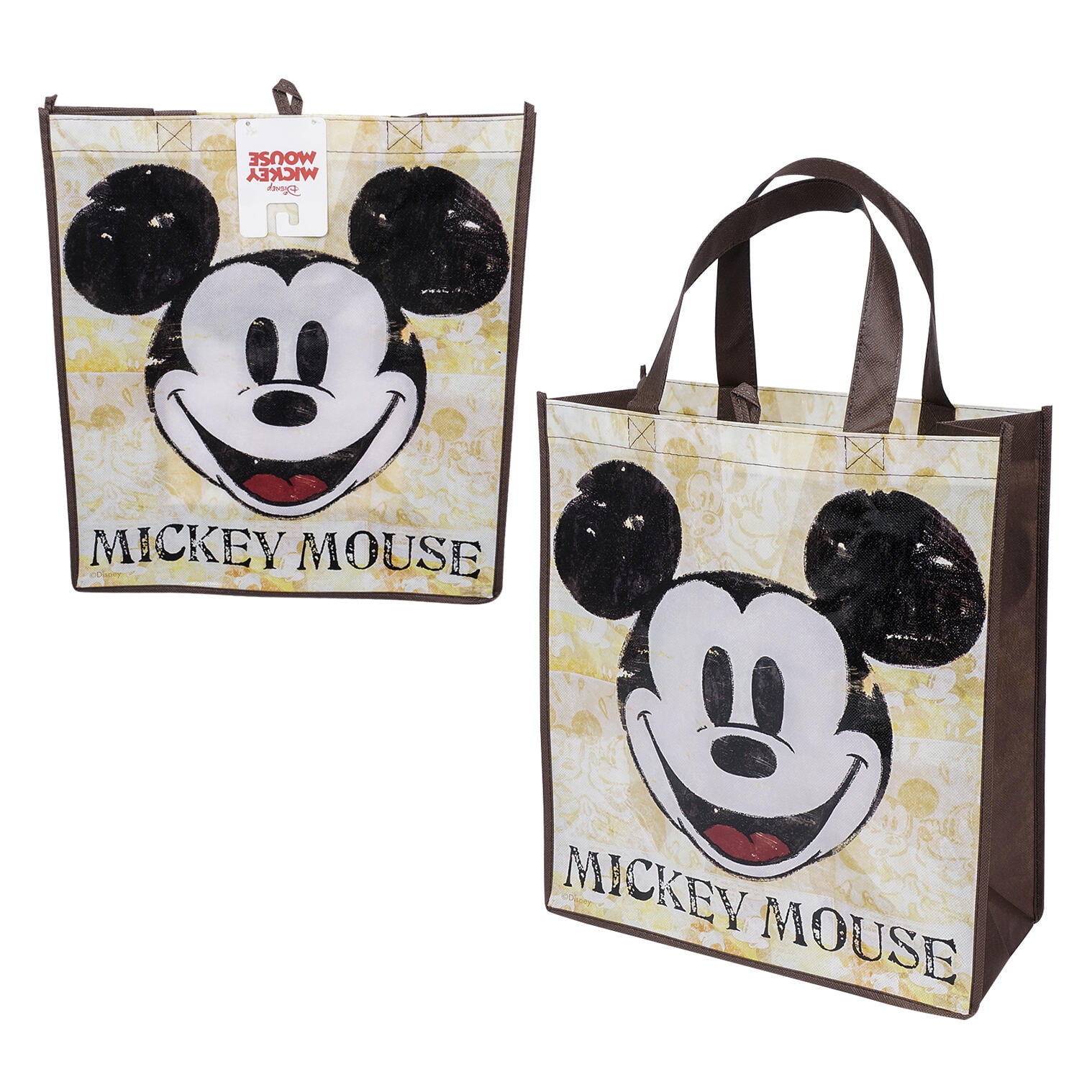Disney Vintage Mickey Reusable Non-Woven Bag - 15.8" - Walmart.com