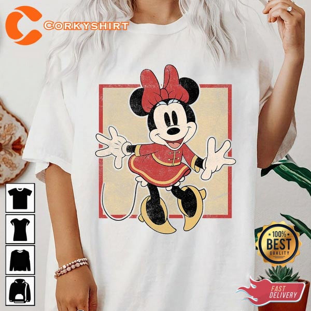 Disney Vintage Minnie Mouse Year Of The Mouse Portrait T-shirt ...