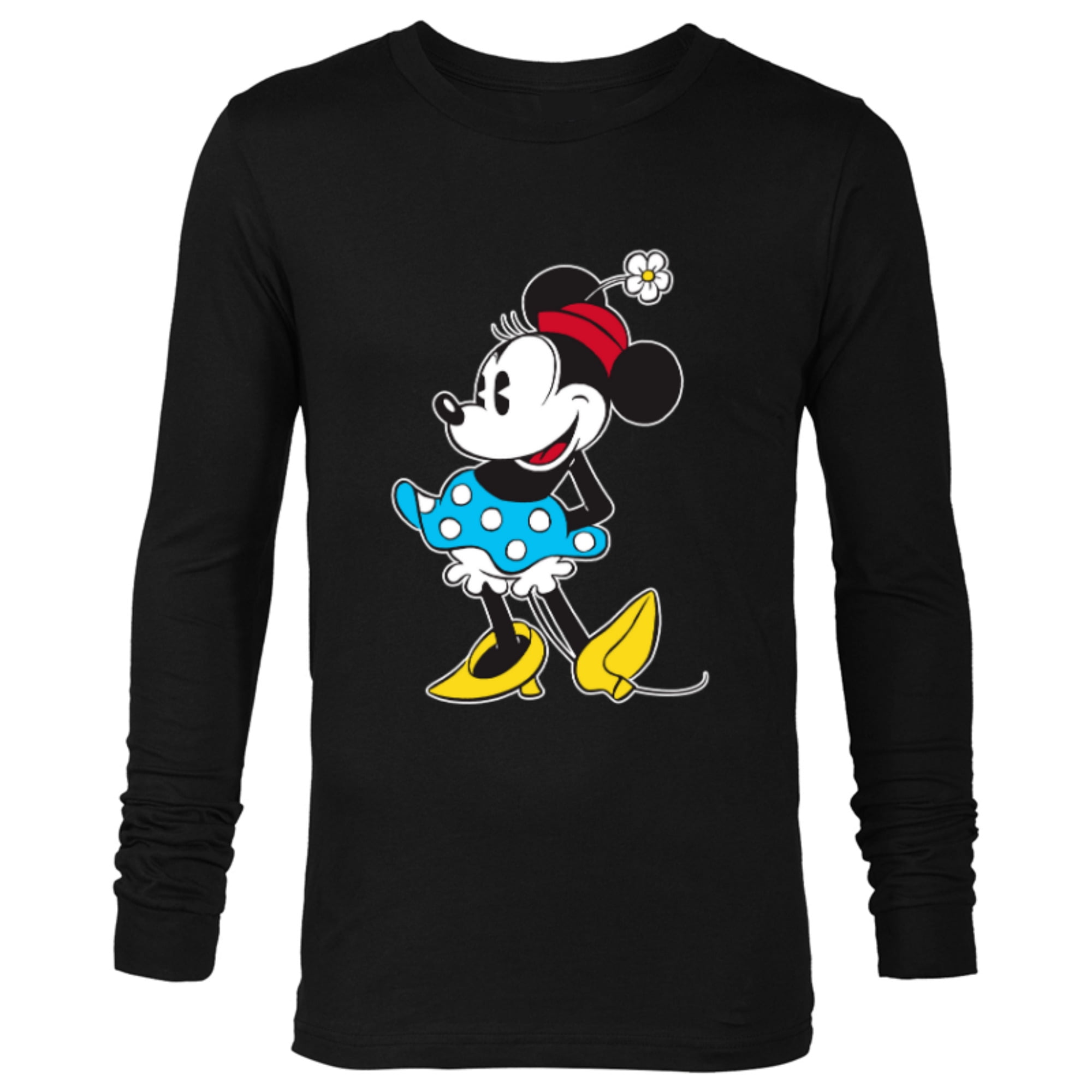 Disney Vintage Minnie Mouse in Pillbox Flower Hat - Long Sleeve T-Shirt ...