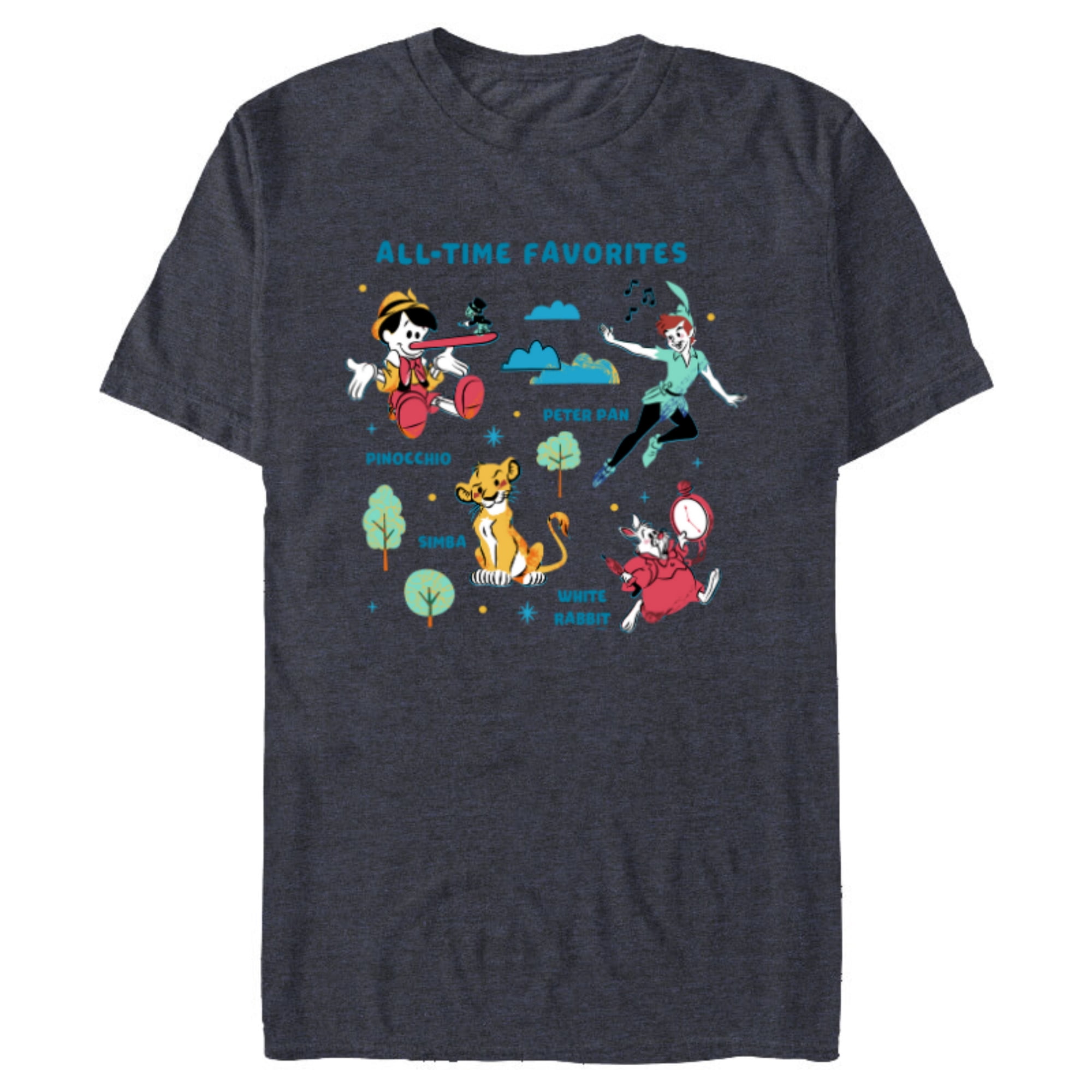 Disney Vintage Peter Pan, Pinocchio, Simba & White Rabbit - Short ...