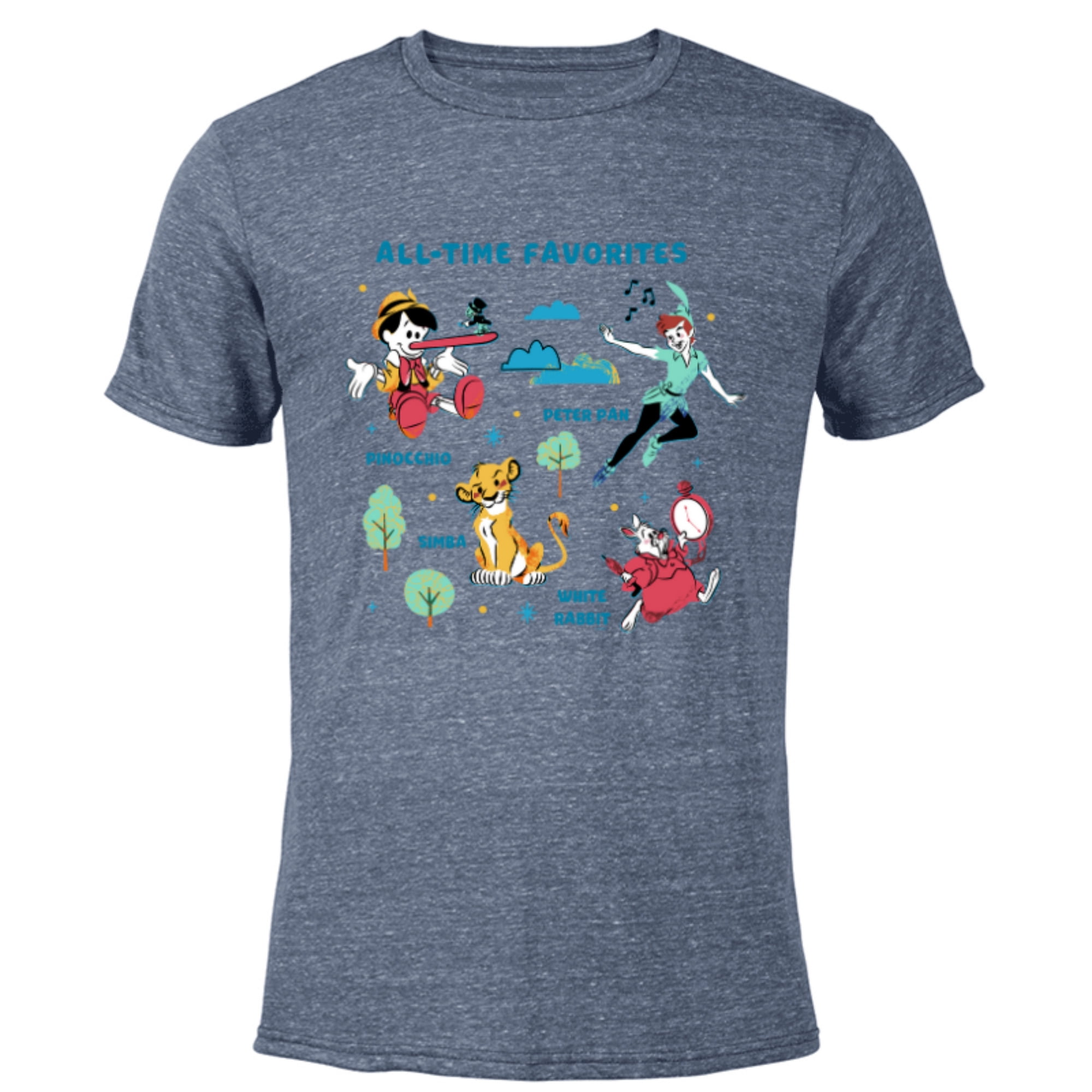 Disney Vintage Peter Pan, Pinocchio, Simba & White Rabbit - Short ...