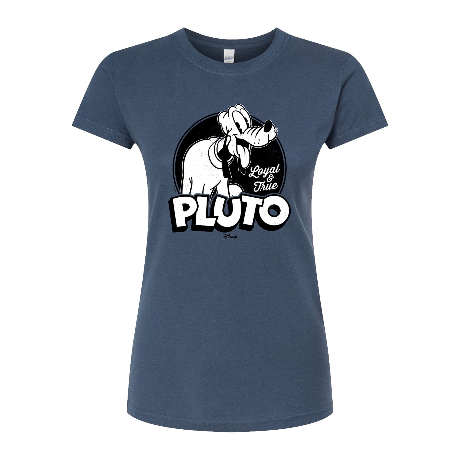 Disney - Vintage Pluto - Juniors Fitted Graphic T-Shirt - Walmart.com