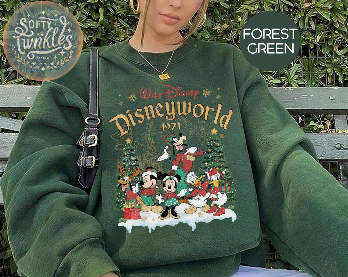 Disney Vintage Walt Disney World Holiday Sweatshirt, Disneyworld ...