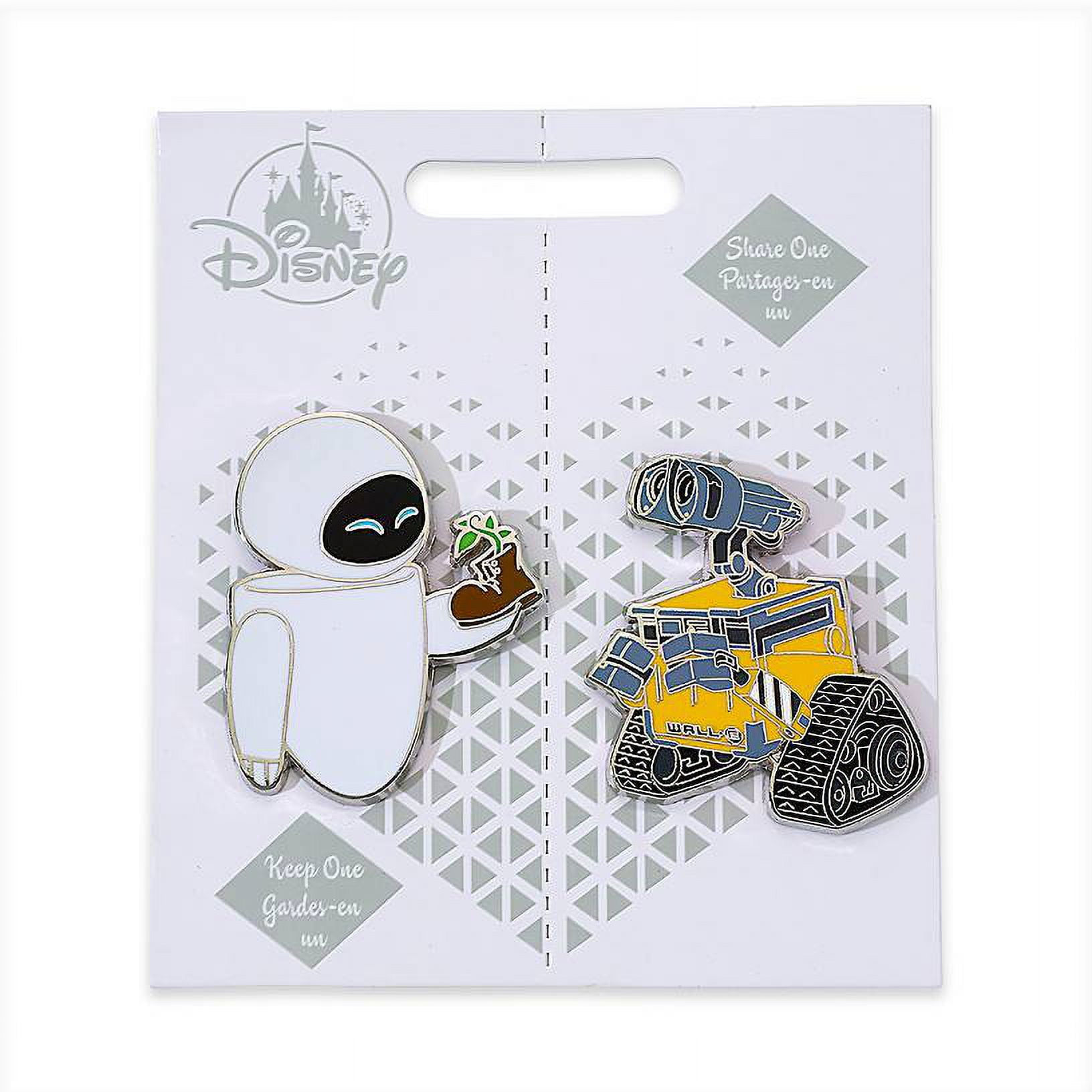 Disney WALL•E and E.V.E. Pin Set Keep One Share One New with Card ...
