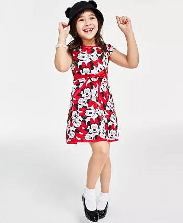 Disney WHITE/RED Little Girls Minnie Mouse Dress, US 6X - Walmart.com