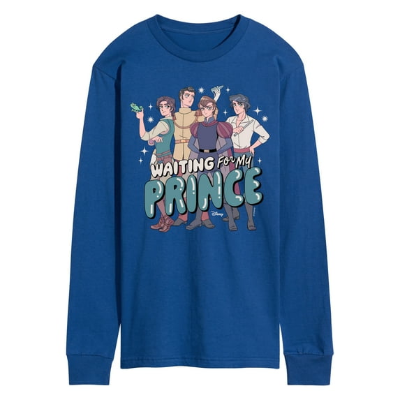 Disney - Waiting For My Prince - Men's Long Sleeve Graphic T-Shirt ...