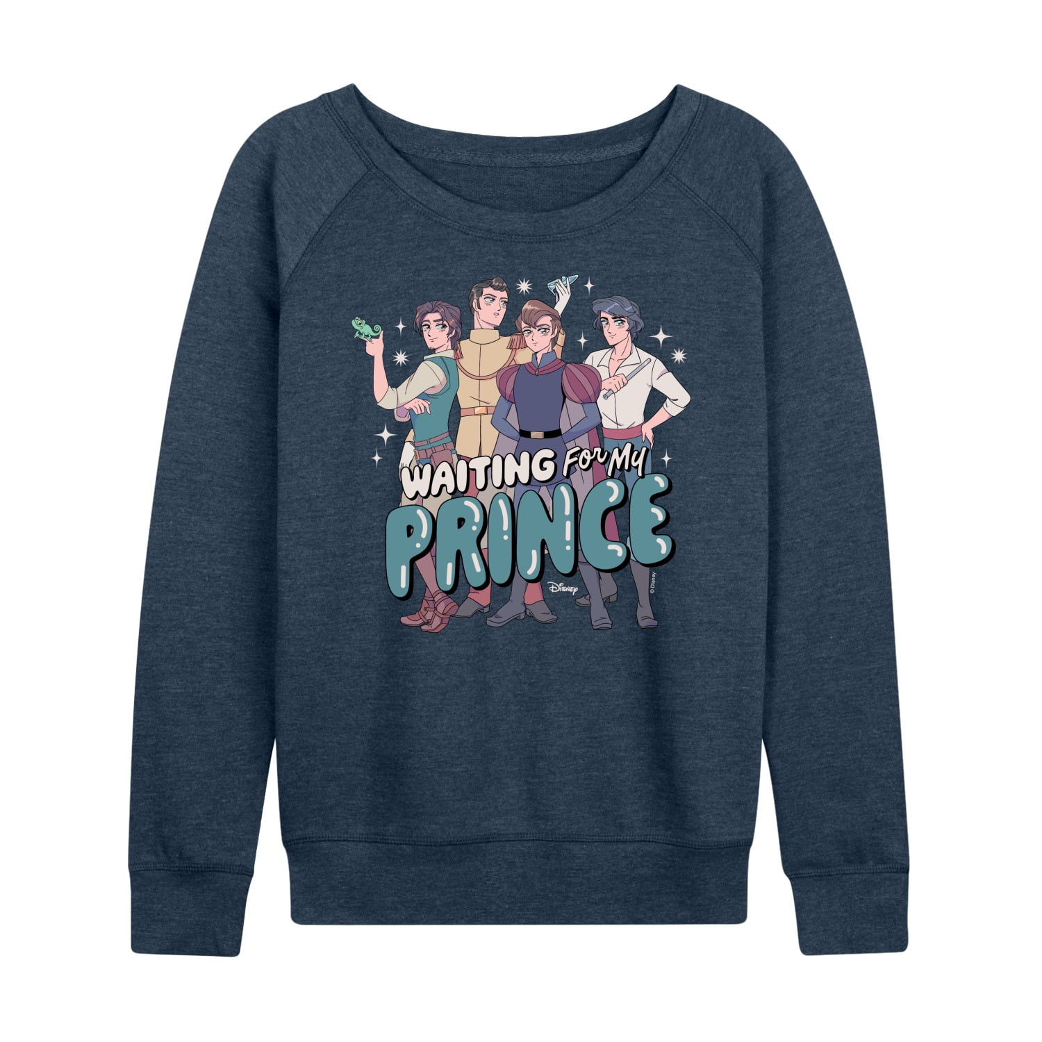 Disney - Waiting For My Prince - Women's French Terry Long Sleeve ...