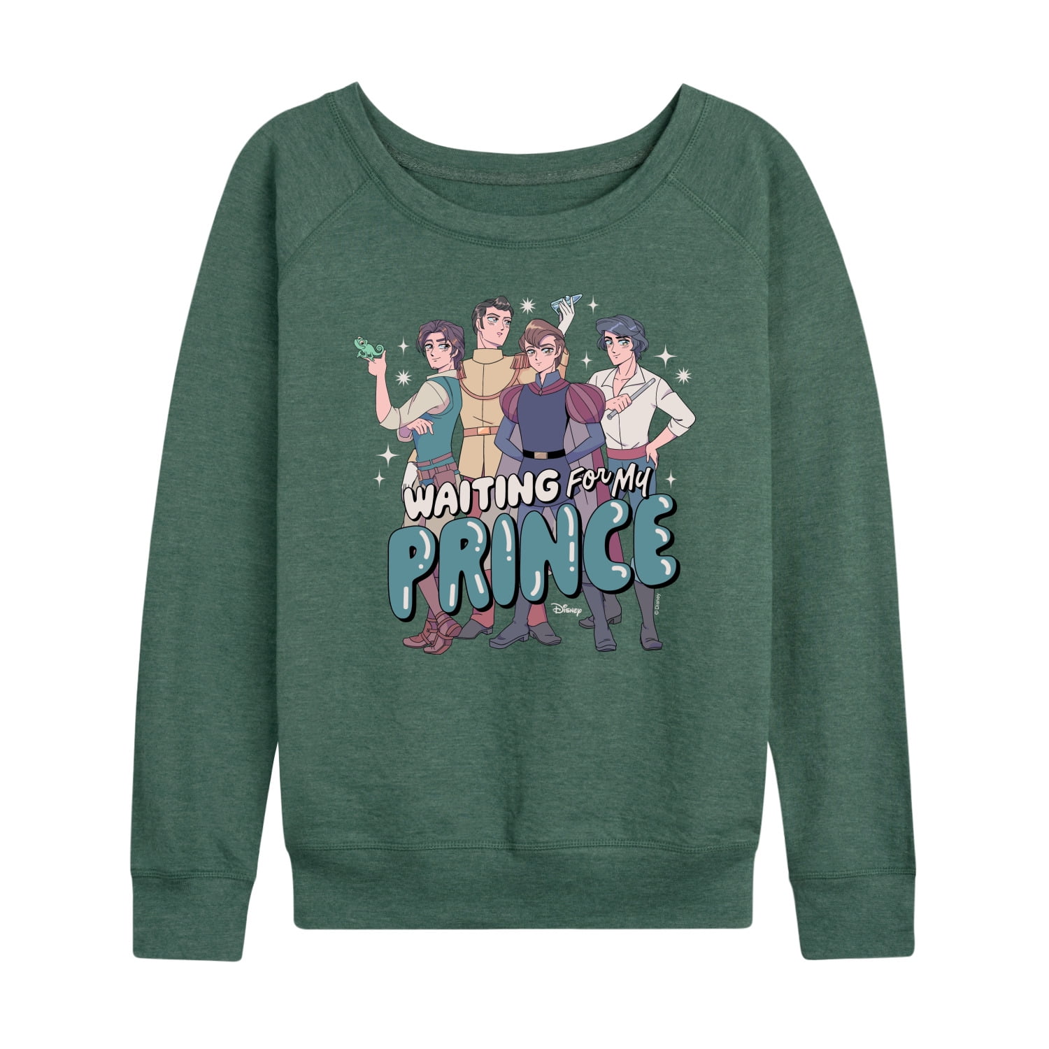 Disney - Waiting For My Prince - Women's French Terry Long Sleeve ...