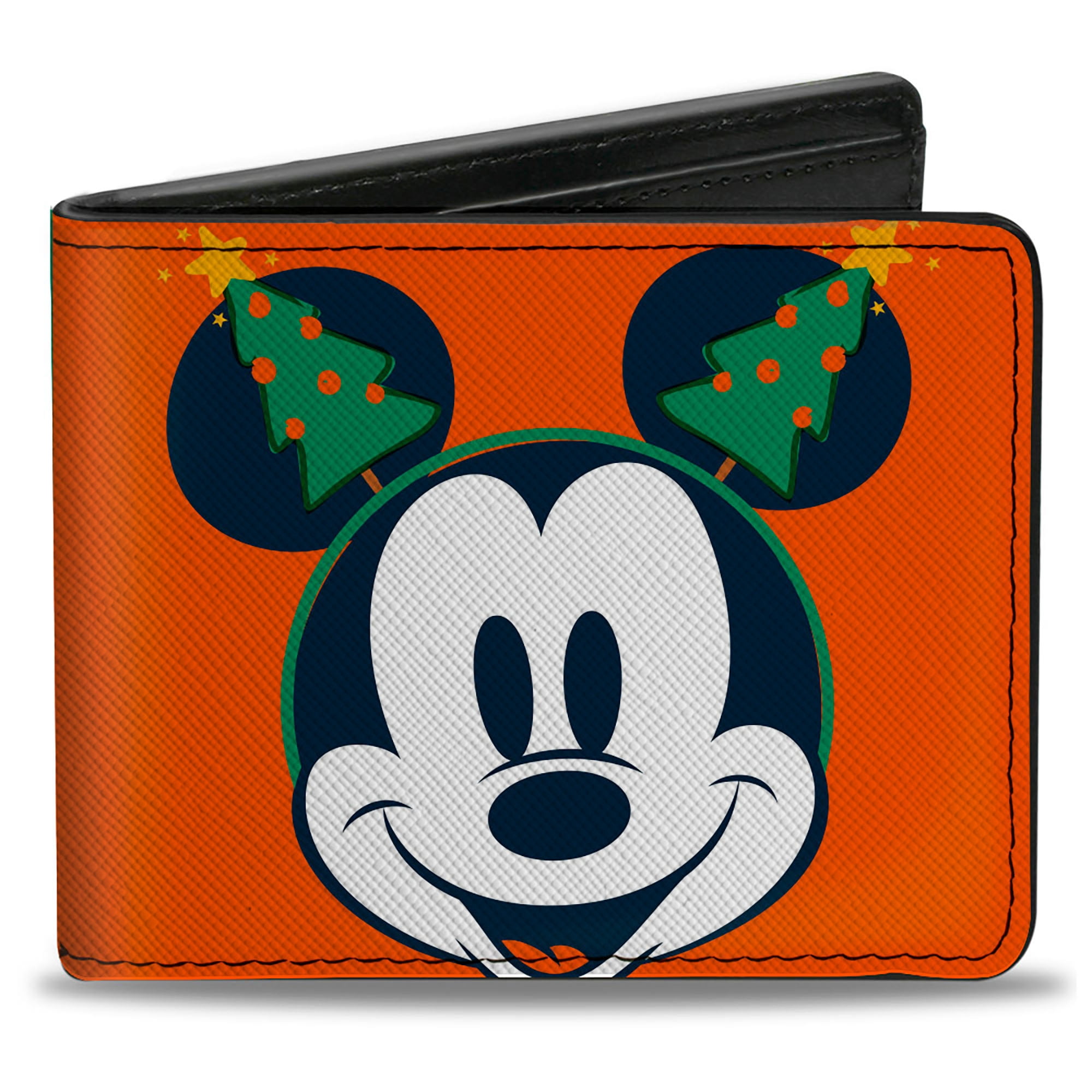 Disney Wallet, Bifold, Disney Mickey and Minnie Holiday Pose Blocks Red ...