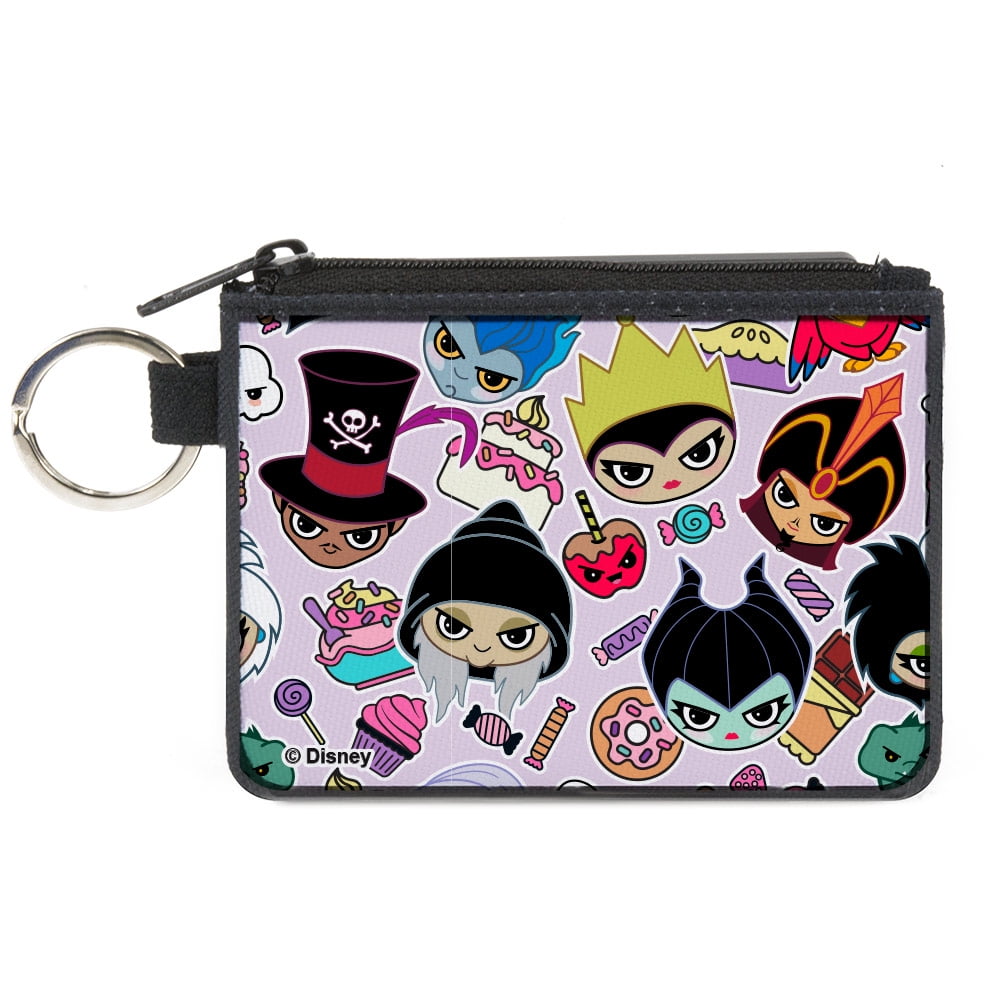 Disney Wallet, Coin Purse, Disney Sweet Chibi Villain Faces and Icons ...