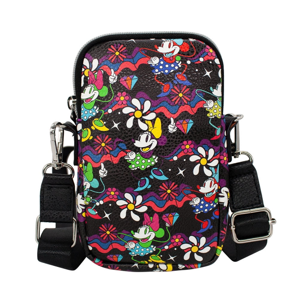 Disney Wallet, Phone Bag Holder, Minnie Mouse Style Dancing Pose Floral ...