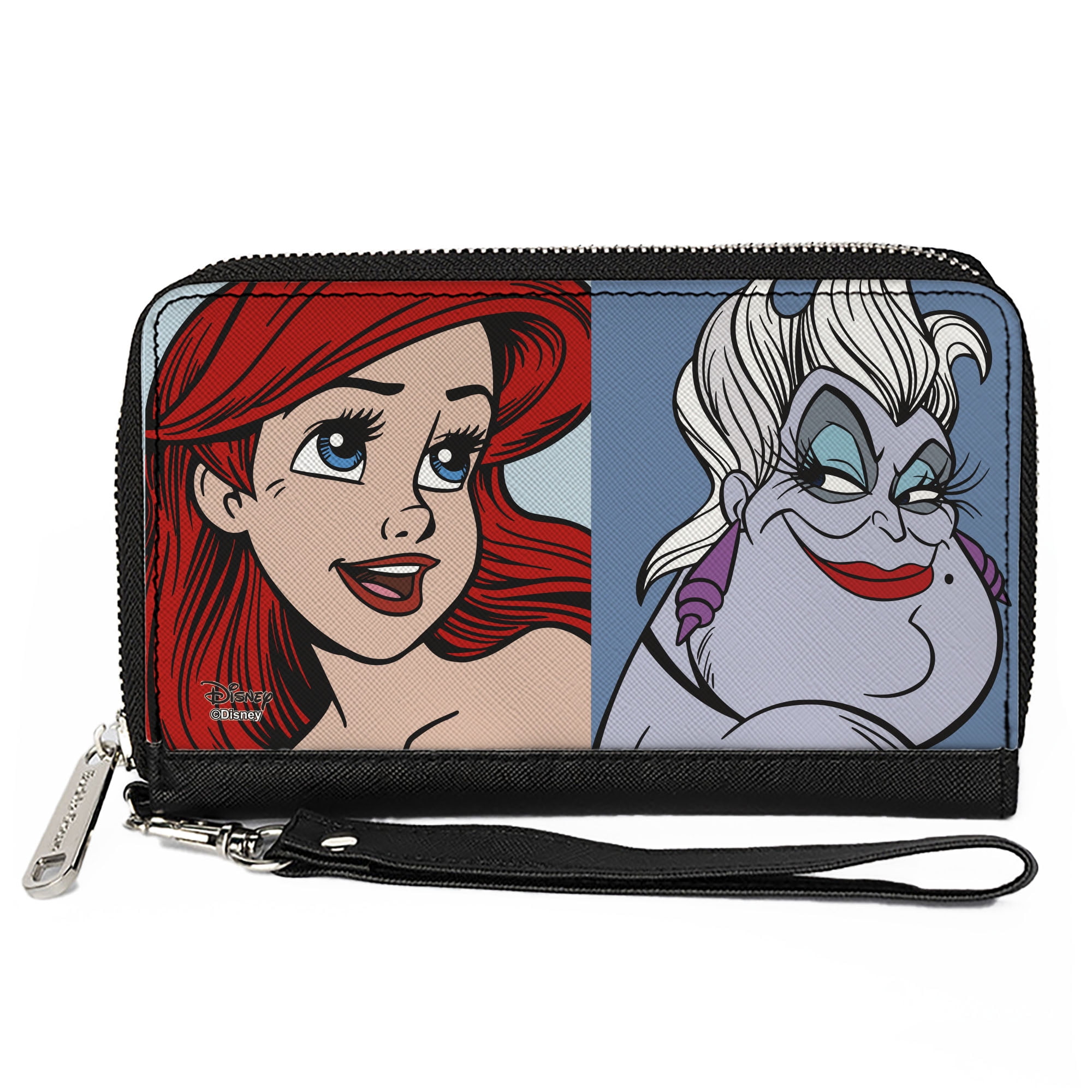 Disney Wallet, Zip Around, The Little Mermaid Ariel and Ursula Face ...