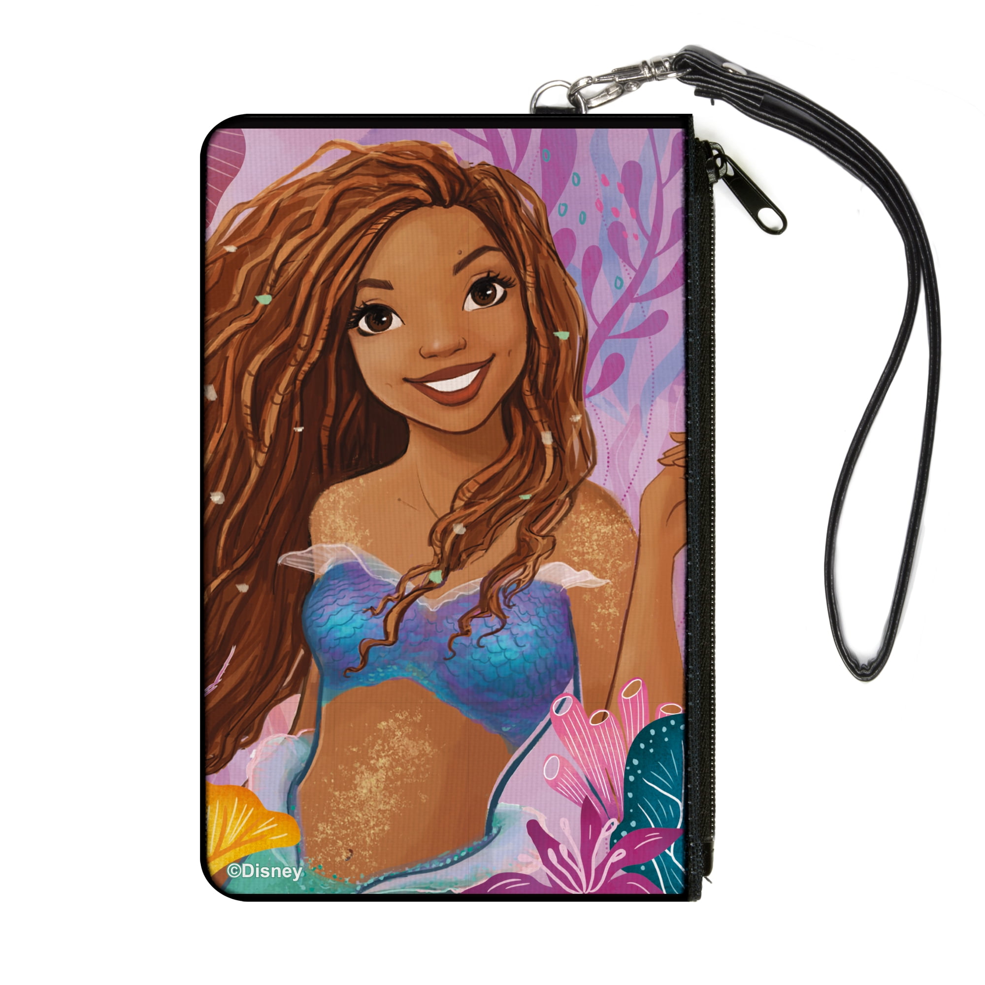 Disney Wallet, Zip Clutch, The Little Mermaid Ariel Smiling Pose and ...