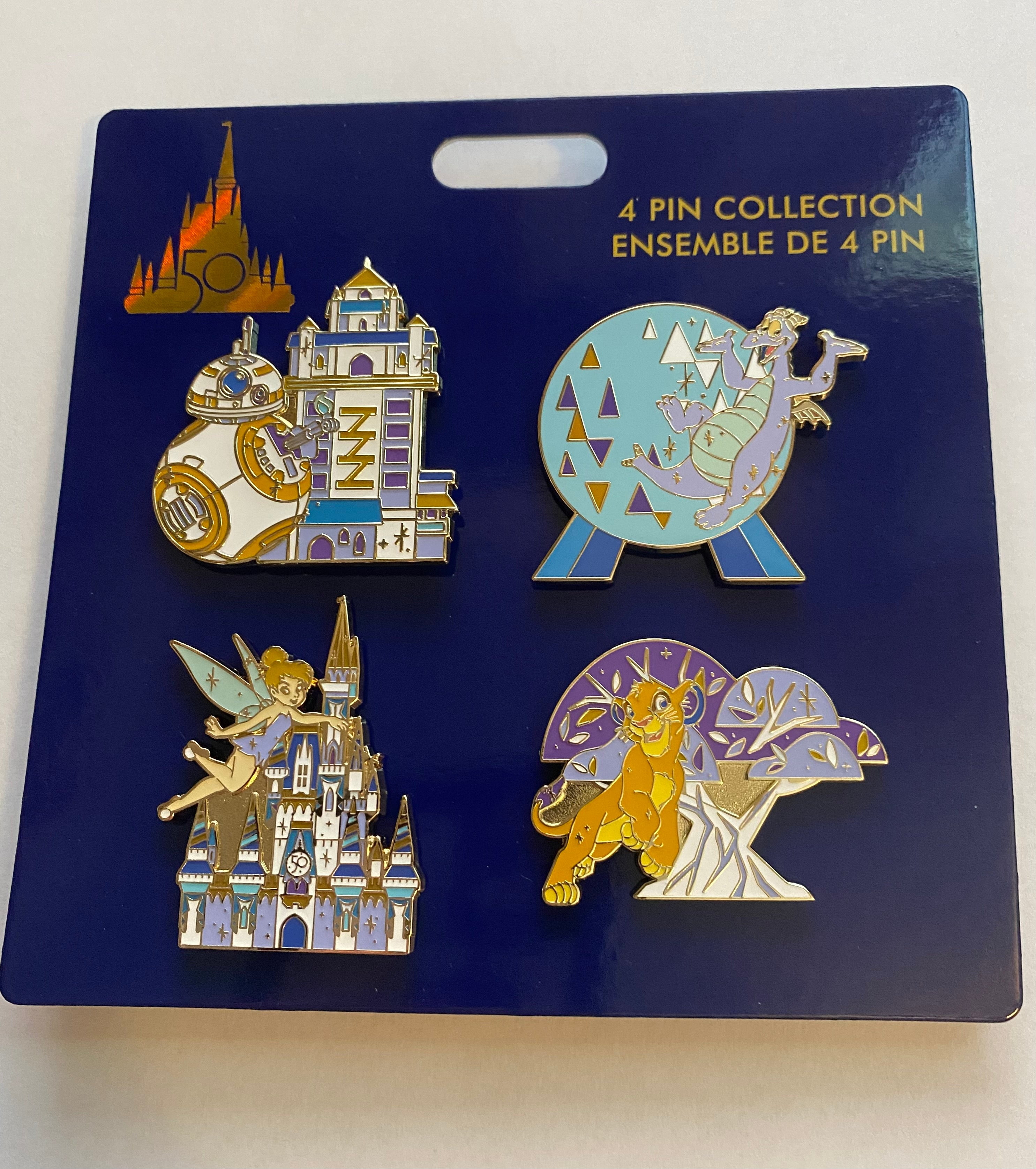 Enamel Mickey Icon Pinback Set: 50th Celebration of Walt Disney World ...