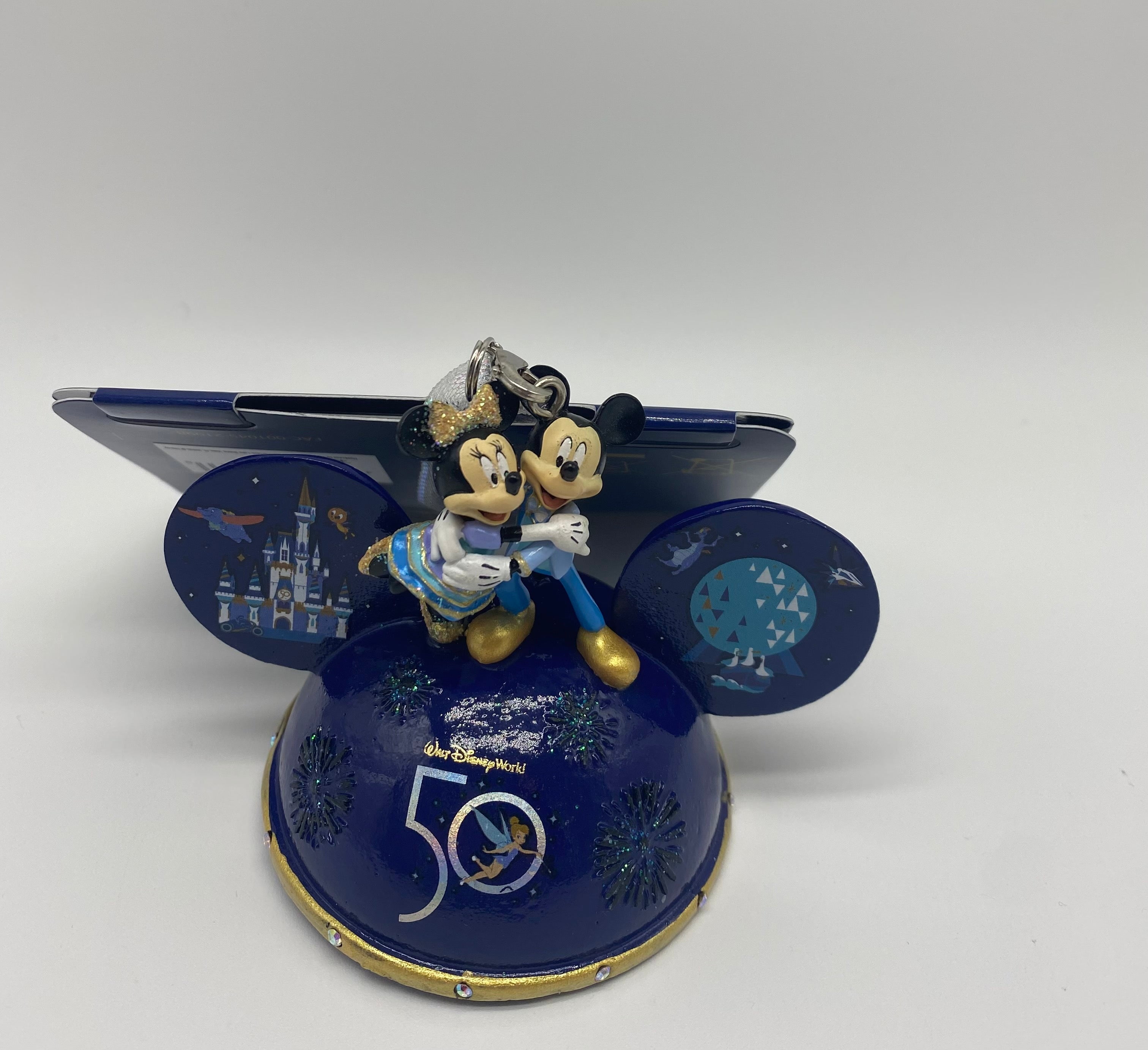 Disney Mickey Minnie Light Up Ear Hat Ornament, Walt Disney World 50th ...